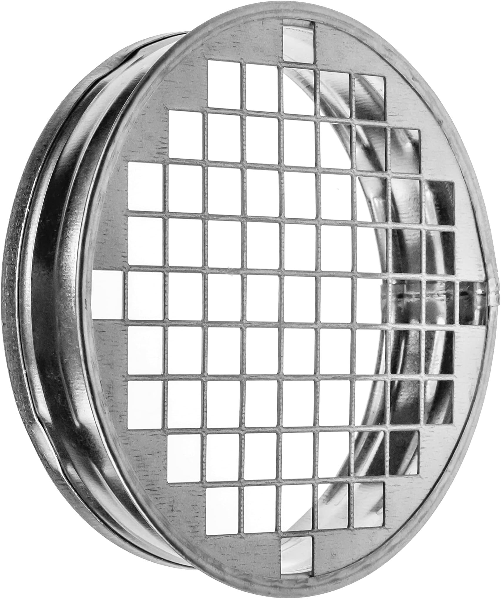 HVAC OV Galvanized Metal Duct End Cap - 4 Inch Fit with Mesh ...