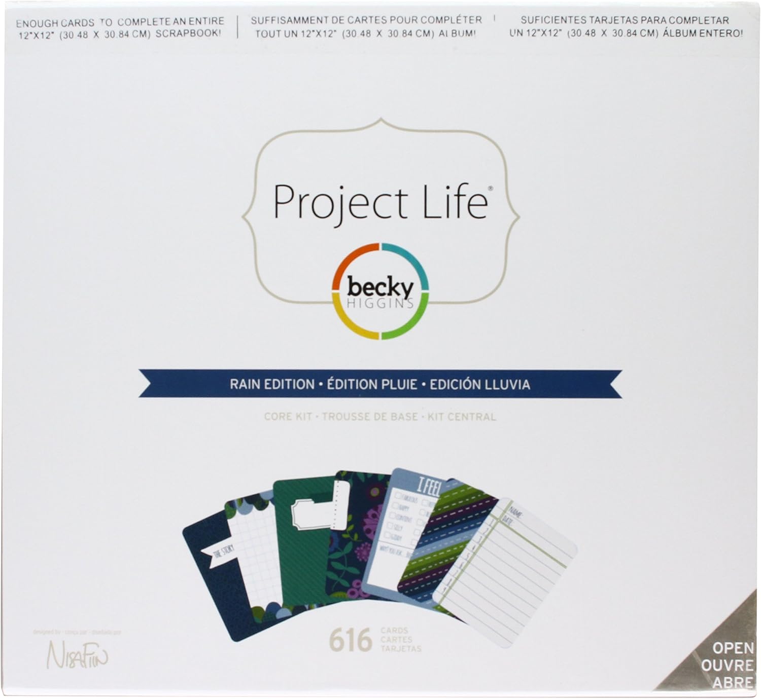 Amazon.com: Project Life by Becky Higgins Core Kit - Rain Edition ...