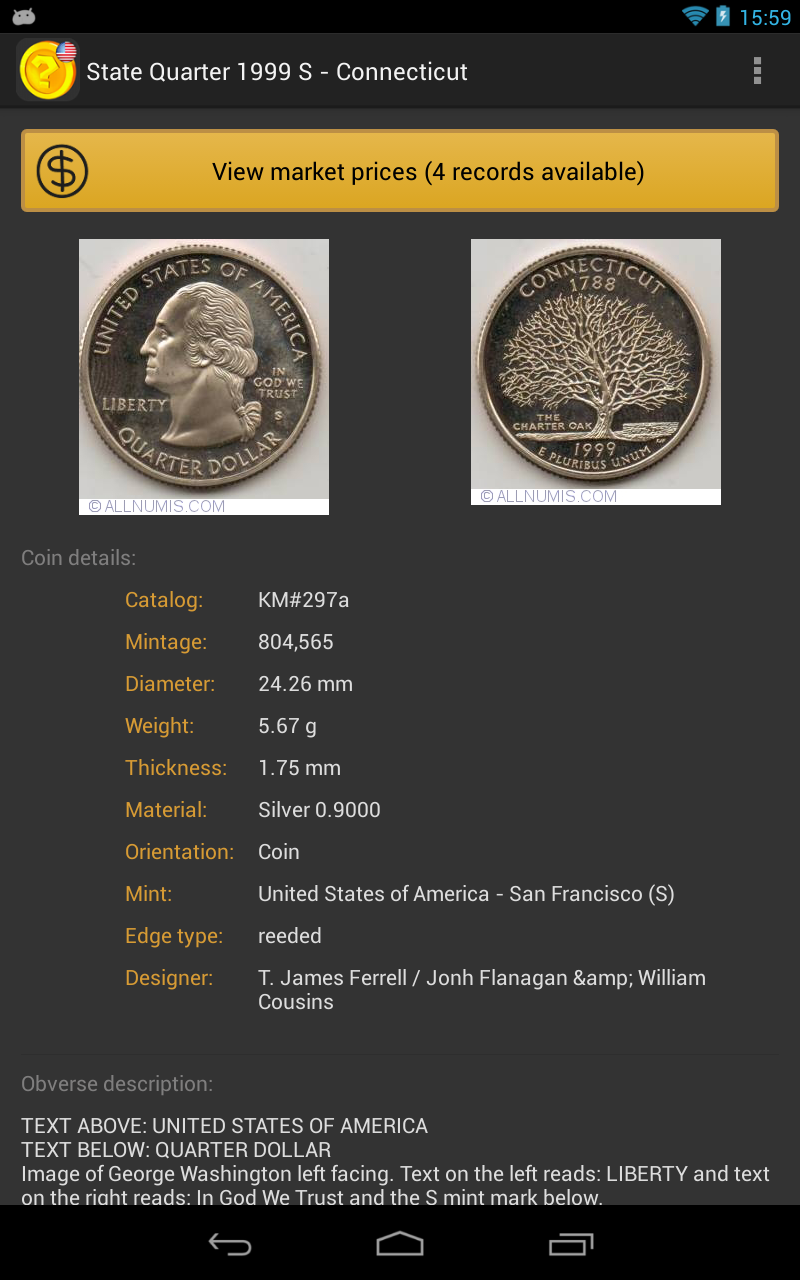 US Coins - App on Amazon Appstore