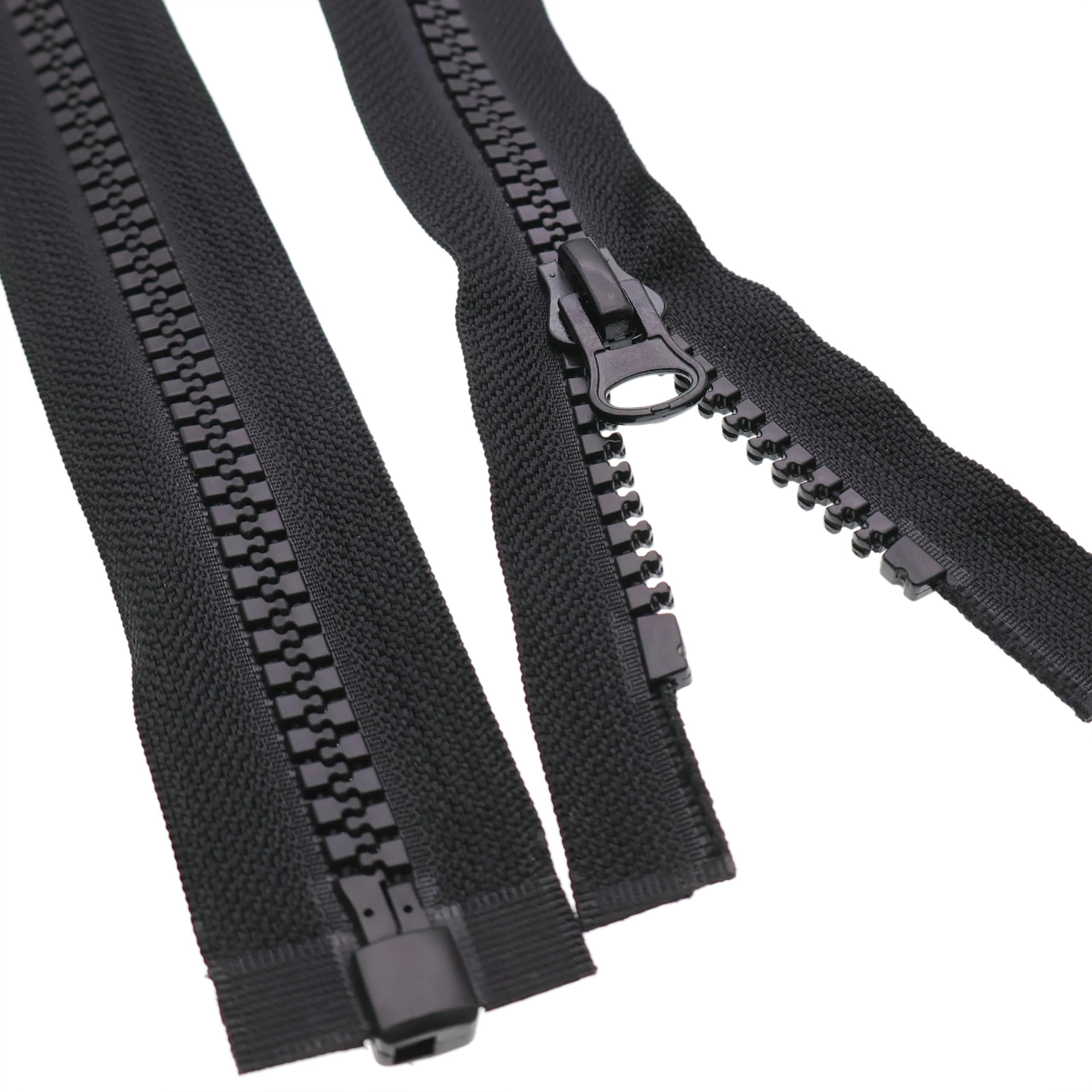 Amazon.com: 4PCS #10 Separating Jacket Zippers for Sewing, Heavy Duty ...