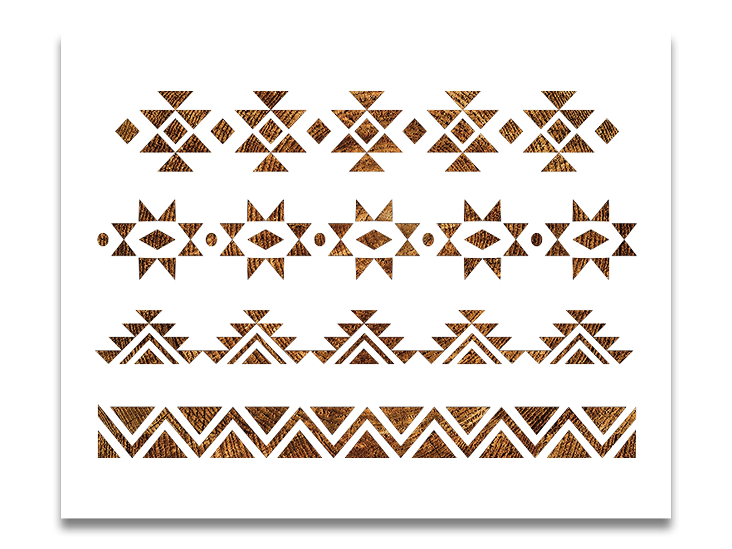 Aztec Print Stencil