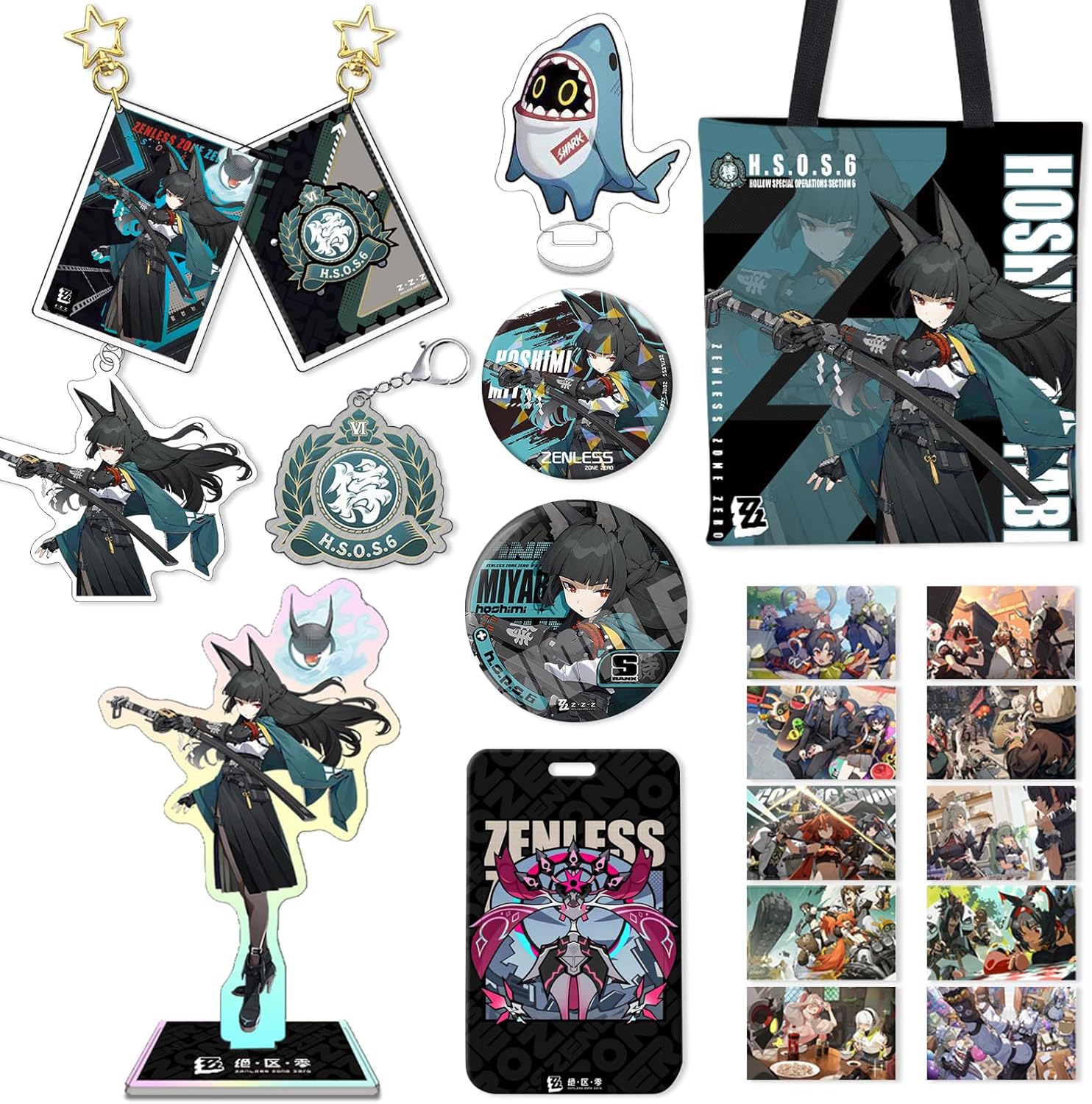 Amazon.com: AnimeLoom Zenless Zone Zero Merch Set – Ellen Joe Badge ...