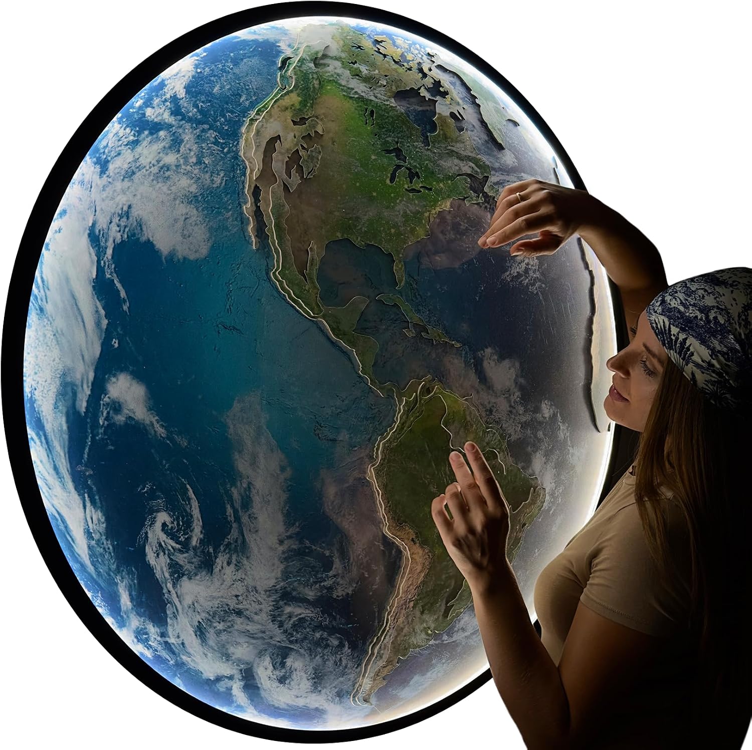 Amazon.com: Earth Lamp Wall-Mounted, Atmospheric Globe Light, Remote ...