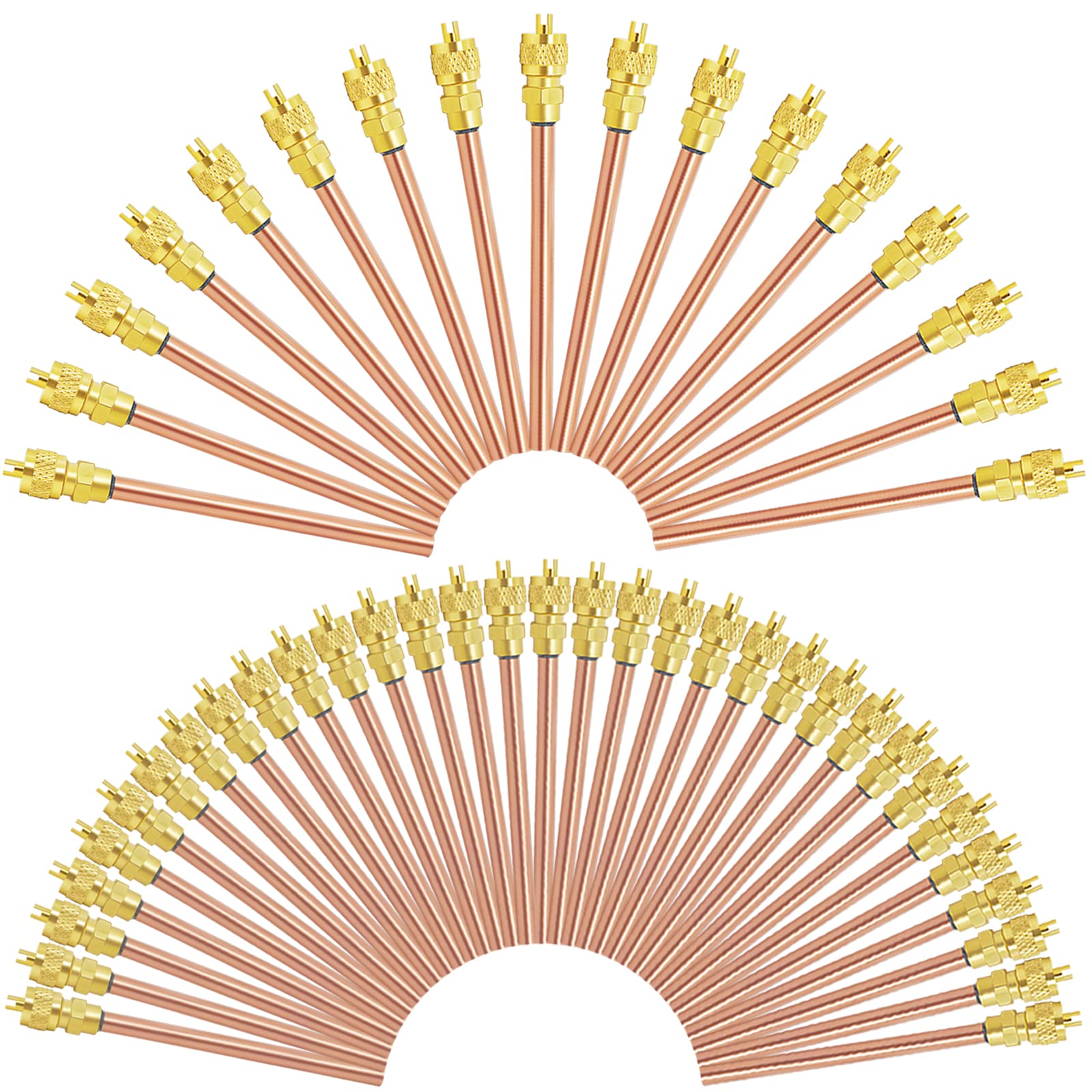 Amazon.com: 50Pcs Access Service Valve, 1/4'' SAE x 1/4'' OD x 3.54 ...