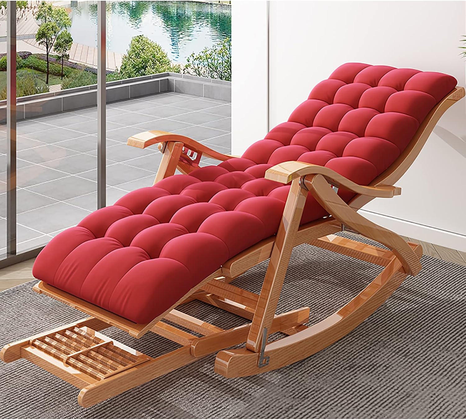 Amazon.com : Oversized Rocking Chair, Outdoor Patio Rocking Chair, No ...