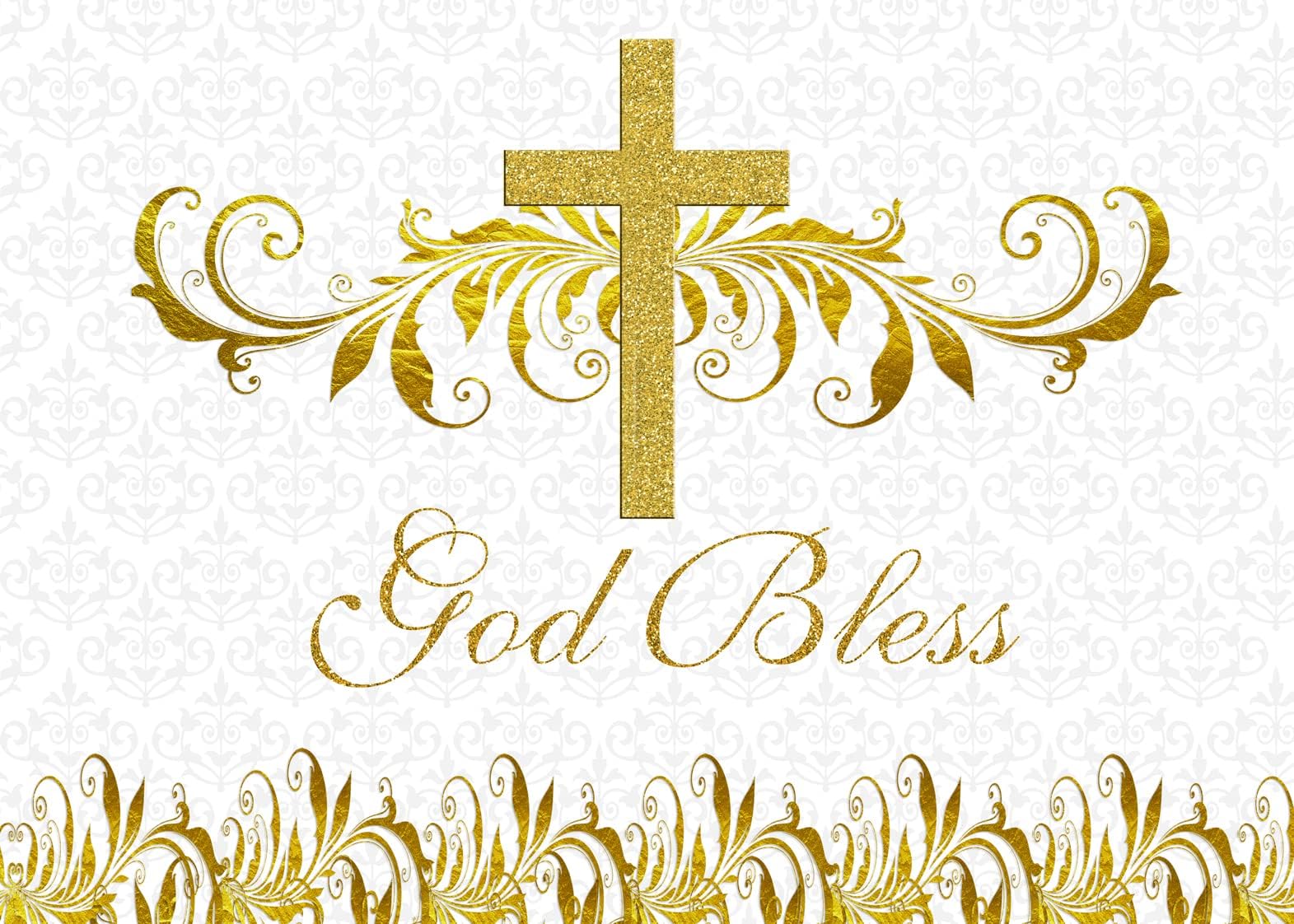 Amazon.com : SADFA 5x3ft God Bless Backdrop First Holy Communion ...