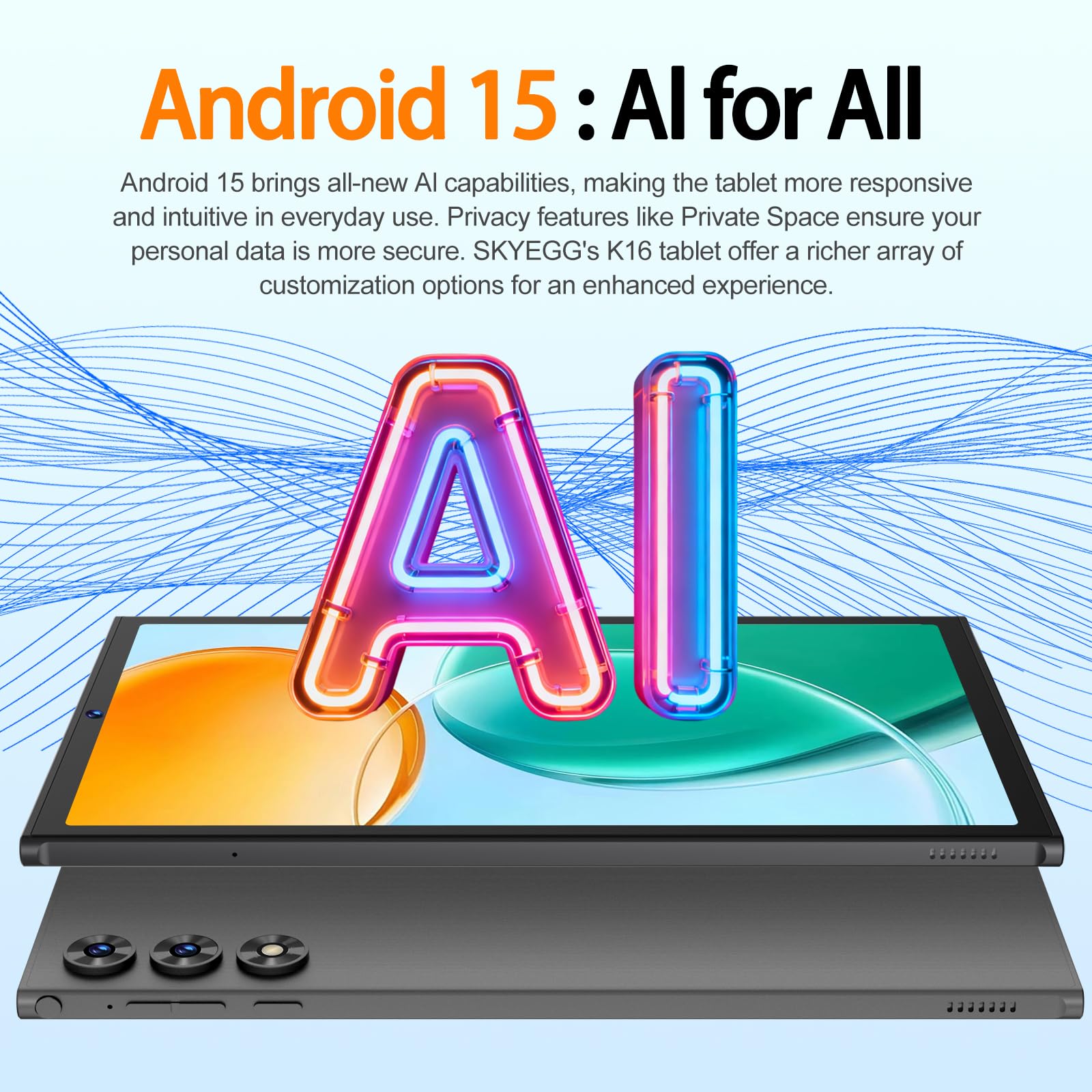 Snapklik.com : SKYEGG 2025 Android 15 Tablet 10.1 Inch Tablets, 30GB ...