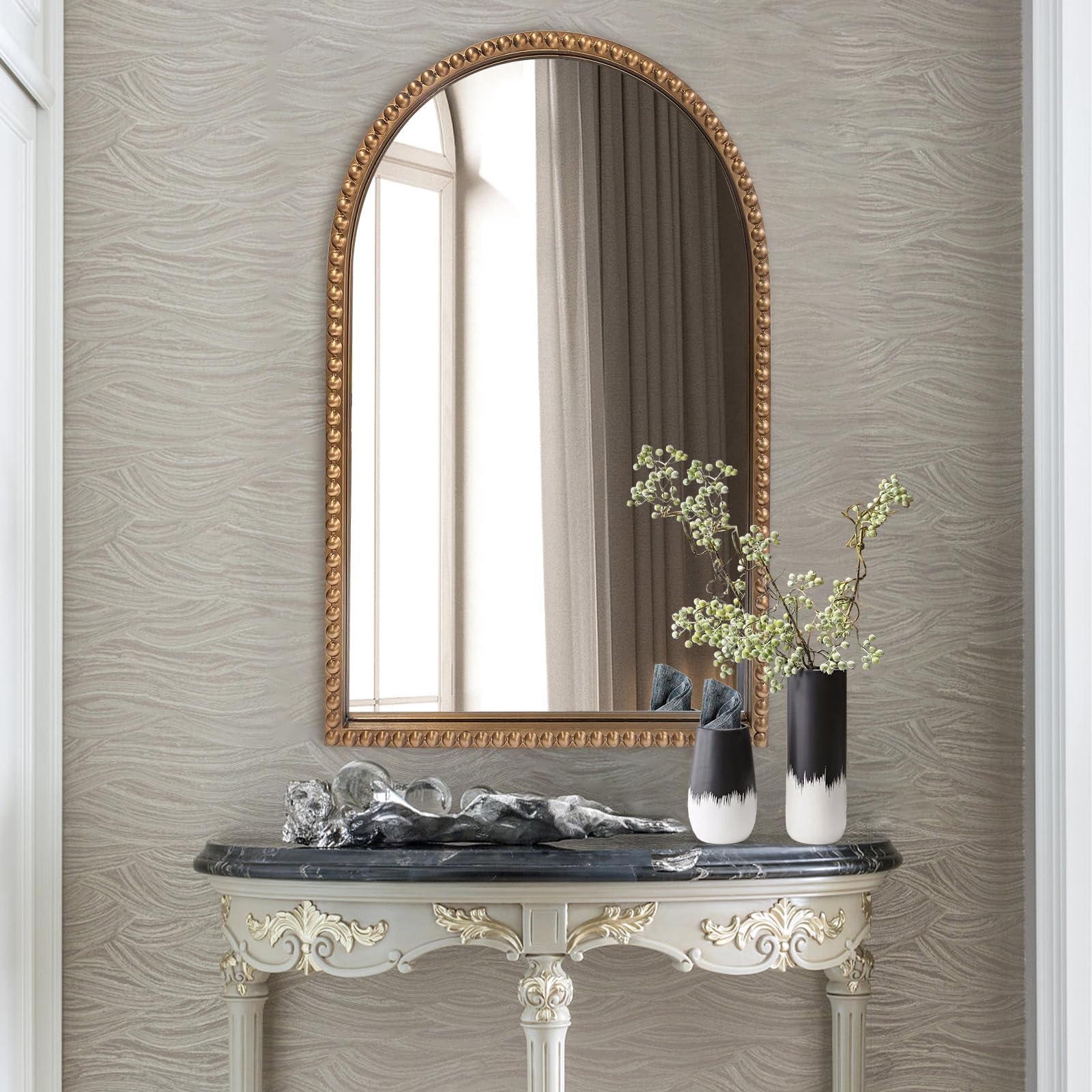 Espejo Estrecho Espejo Estrecho Con Perchero Ekal Gold Cod.0242616