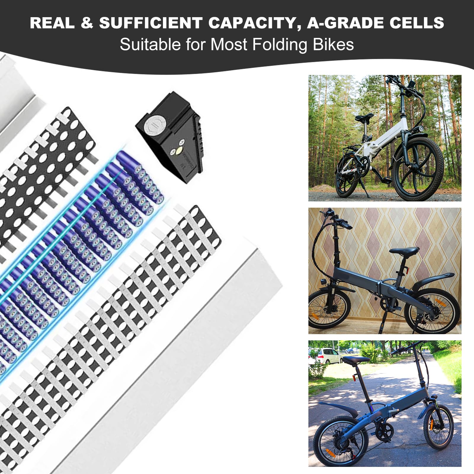 New 1000w Electric Battery Powered Operated Folding RIDSTAR H20