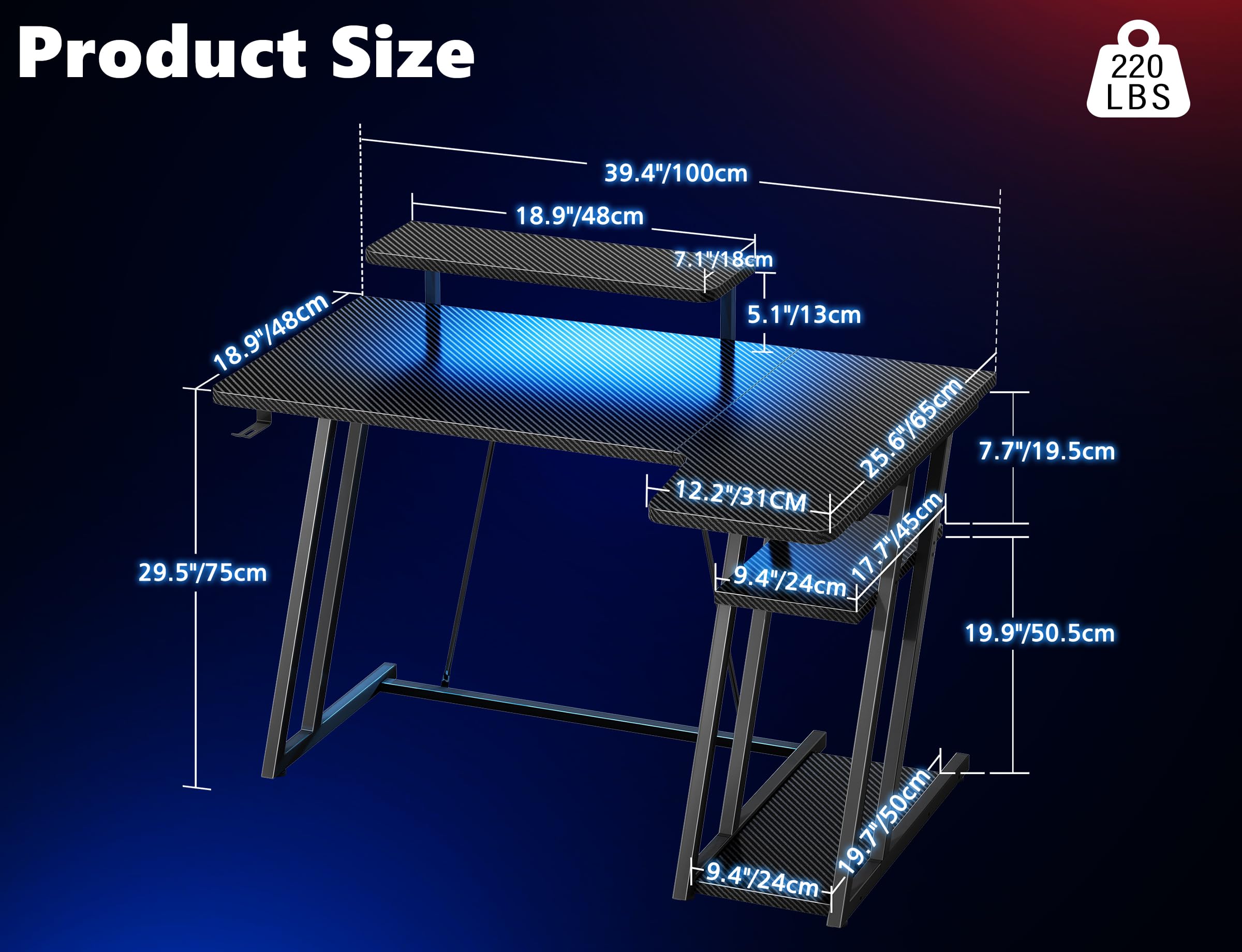 Paragon Gaming Computer Desk Buy Computer Gaming Desks | Computer