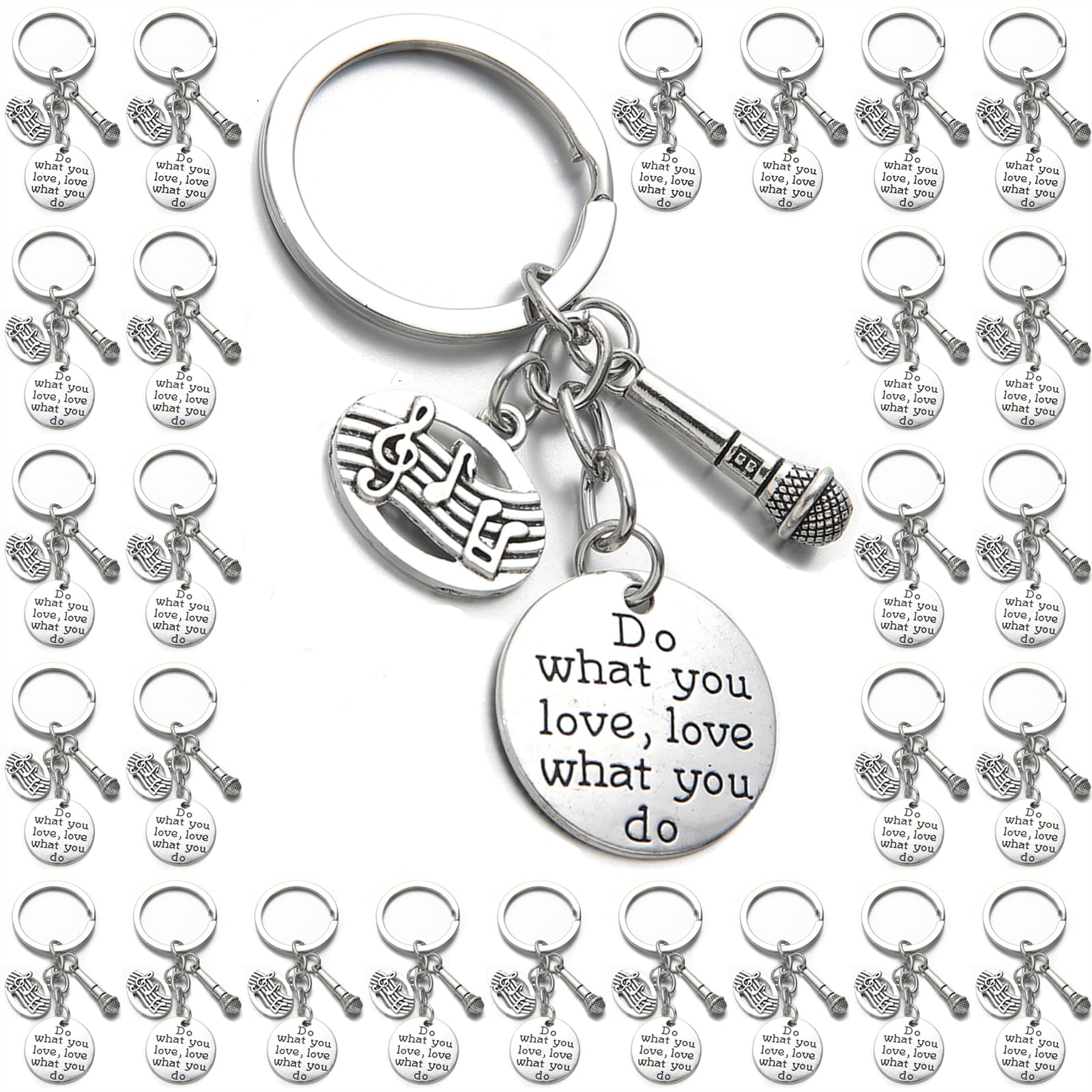 Amazon.com: PHAETON 20PCS Microphone Keychian Musical Instrument ...