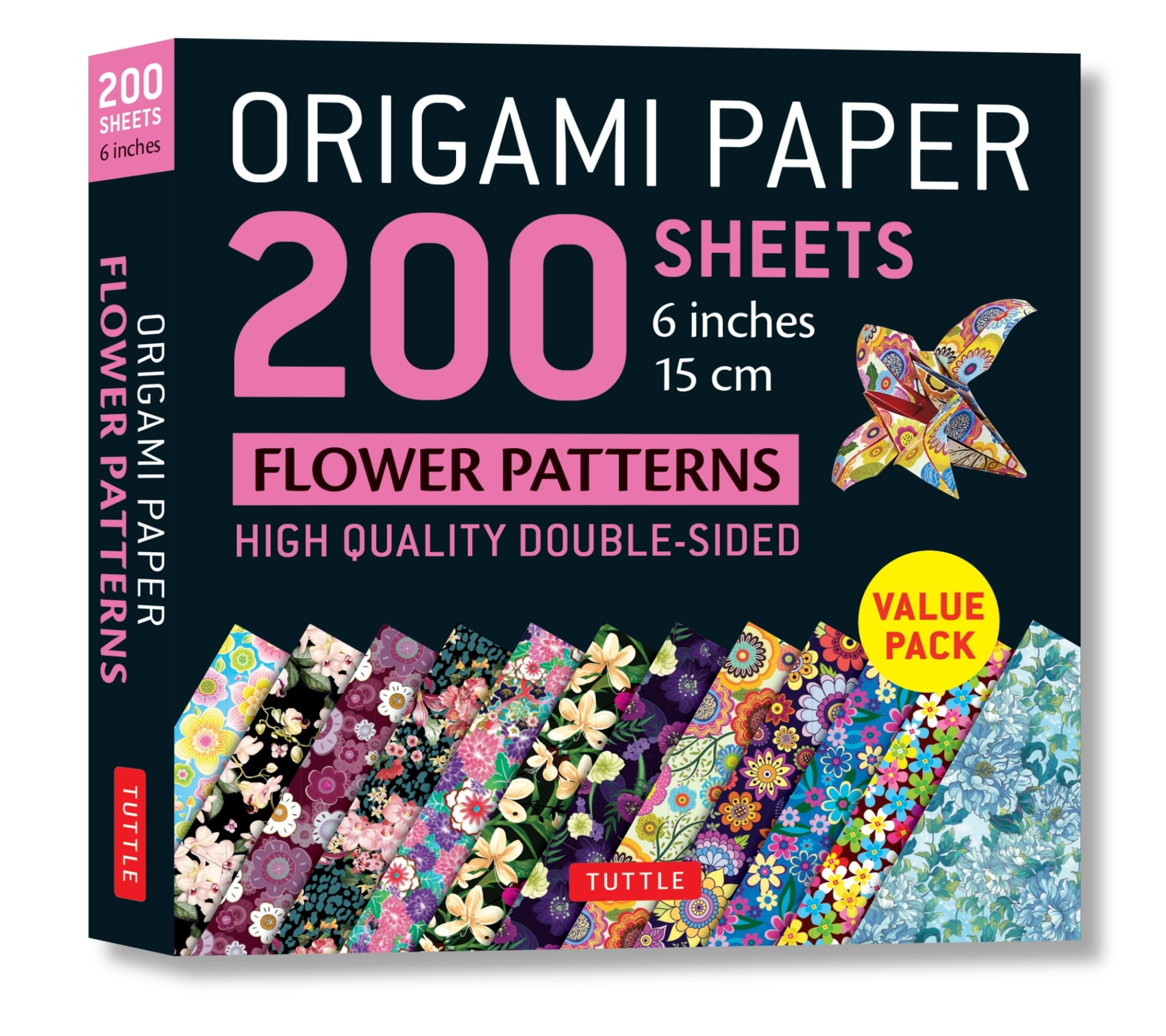 Amazon.com: Origami Paper 200 sheets Flower Patterns 6" (15 cm): High ...