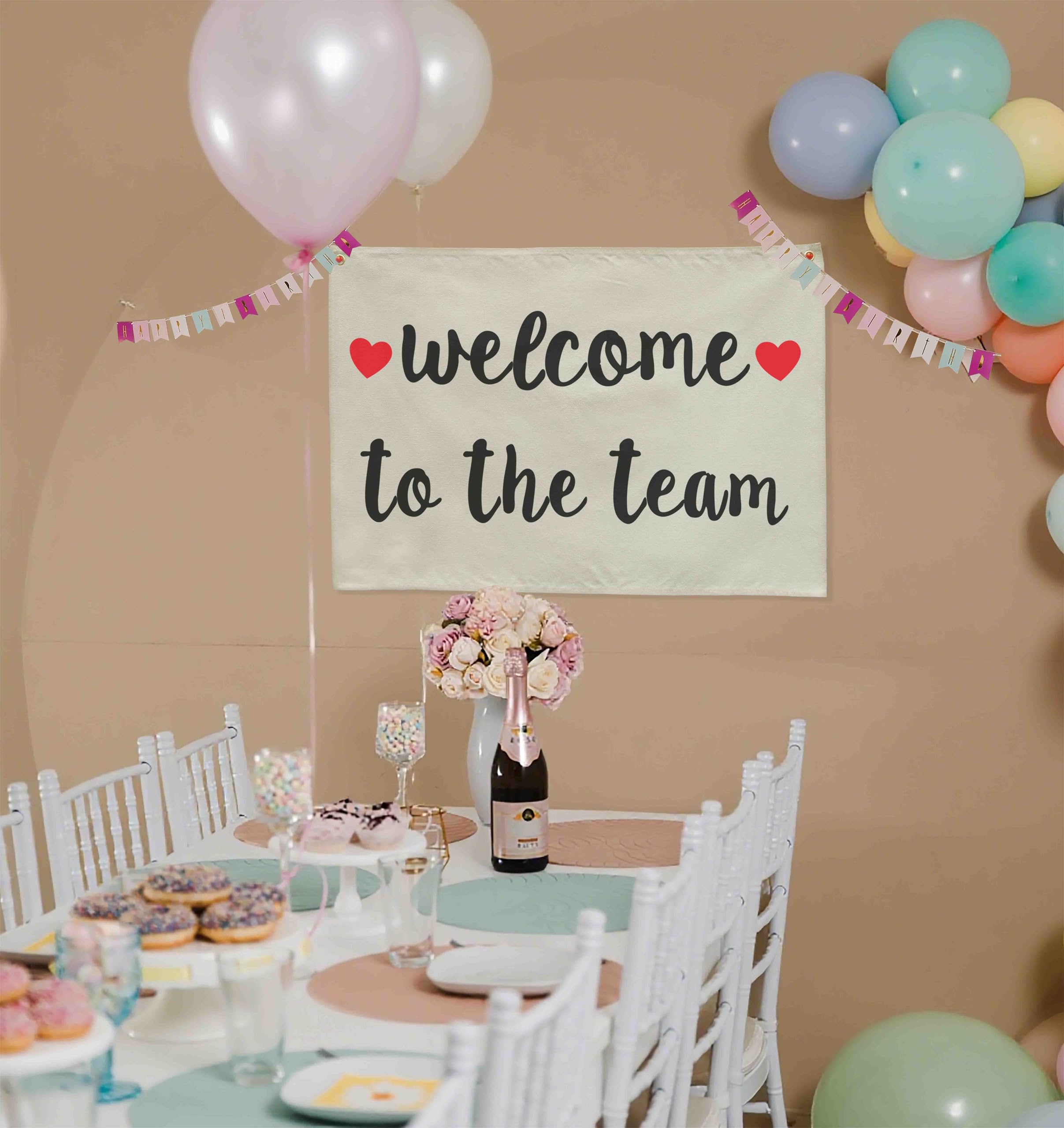Snapklik.com : Welcome To The Team Banner, Canvas Hanging Rectangular ...