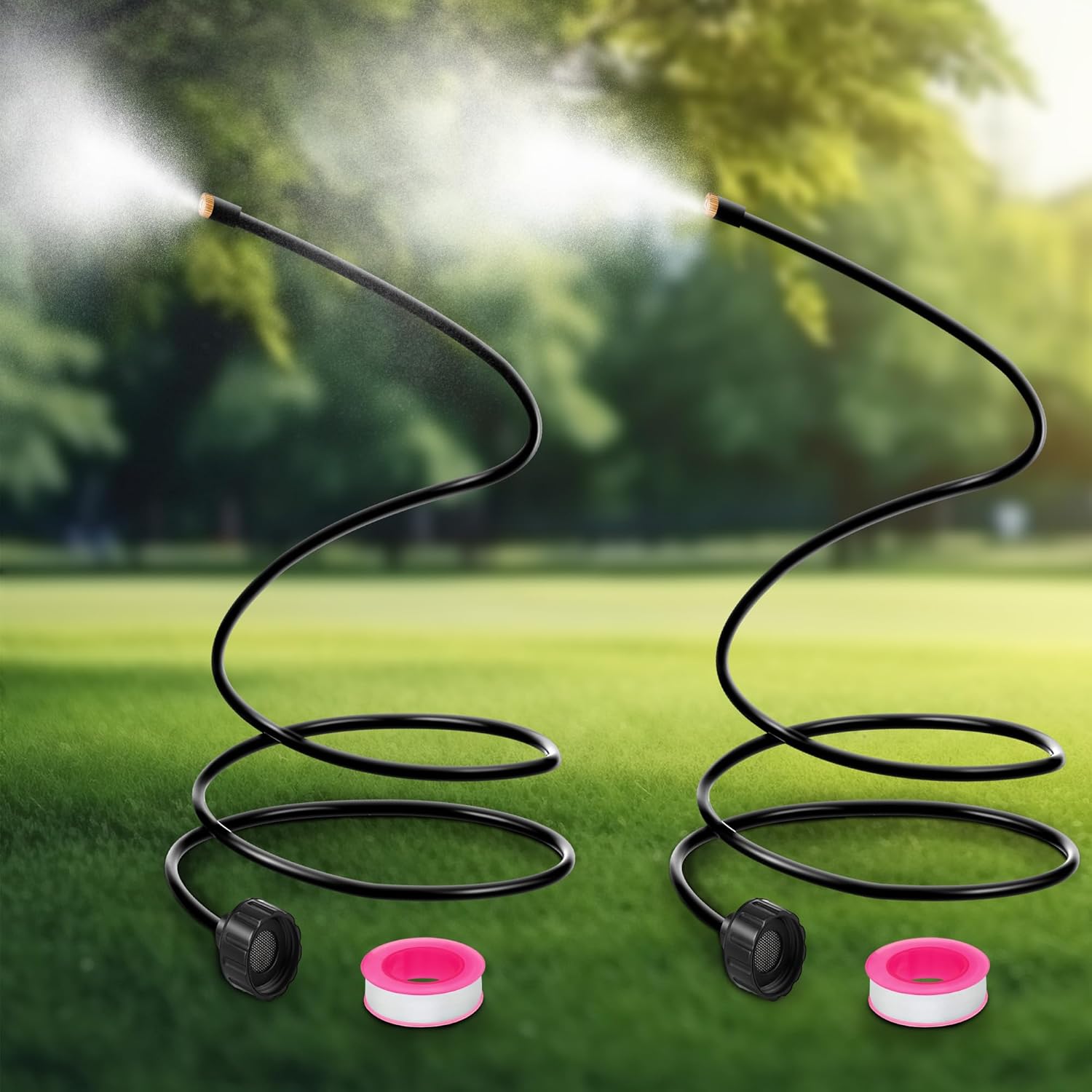Amazon.com: Dunkive 2 Pcs 60 Inch Hose Misters for Outside Patio ...
