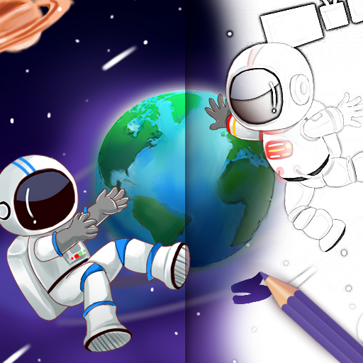 Planet & Astronaut Coloring Pages Game - App on Amazon Appstore