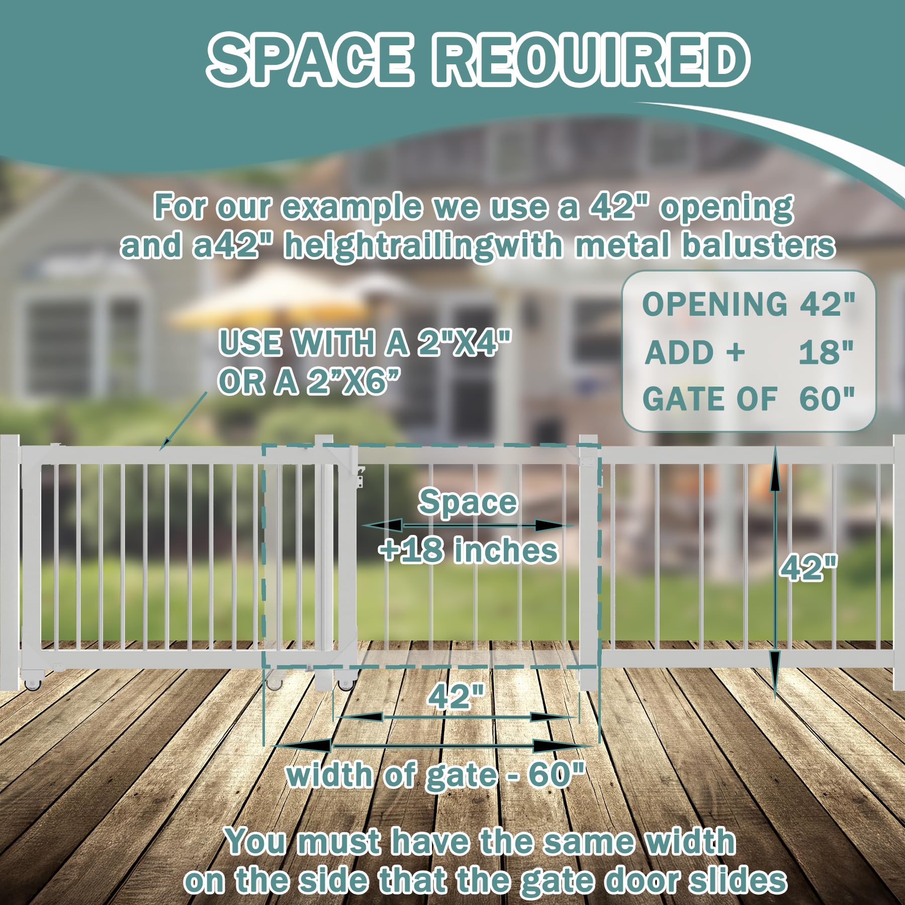 Snapklik.com : Lygoeege Sliding Gate Kit Heavy Duty Hardware For DIY ...