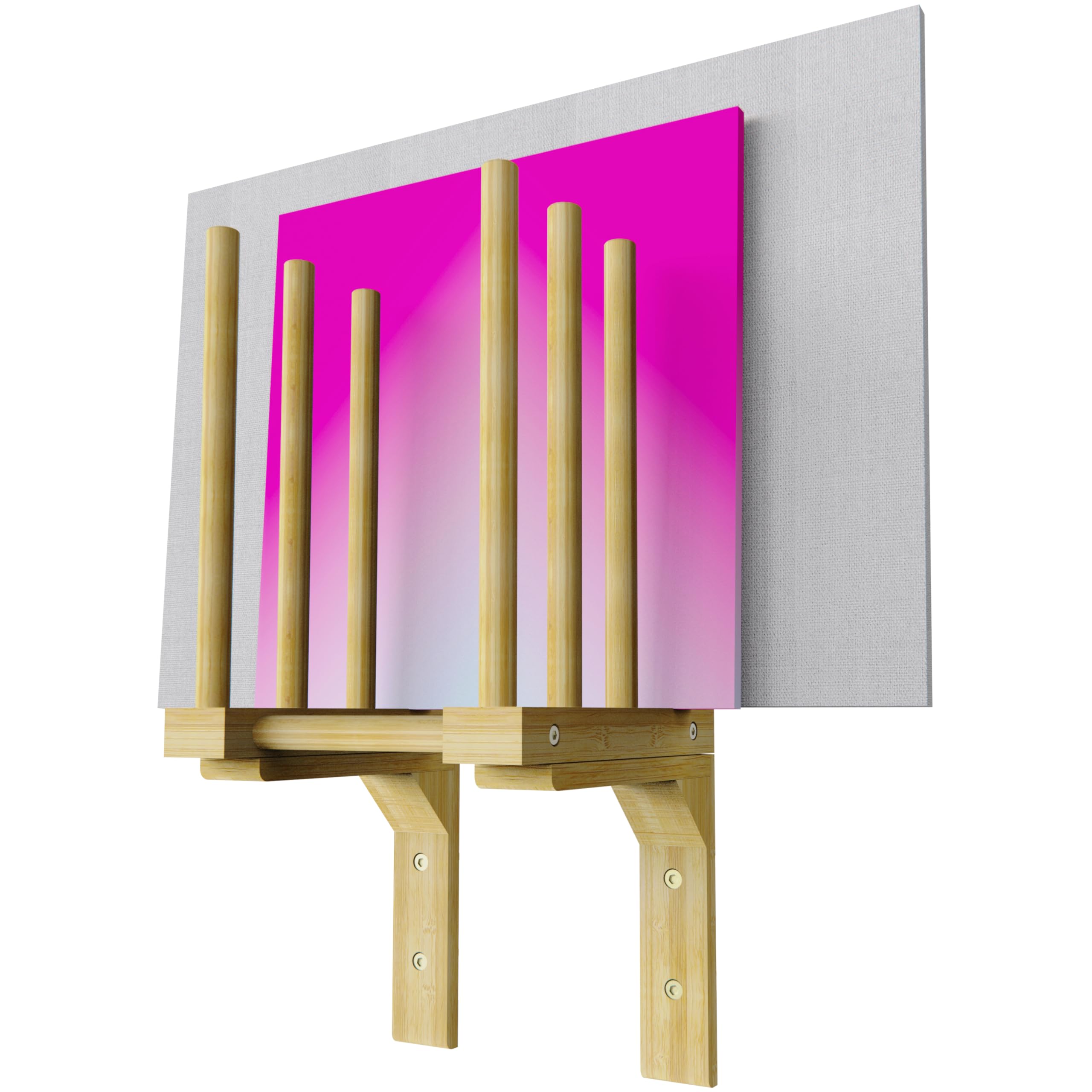 Amazon.com: UNZERO Art Storage Rack for Wall, Art Drying Rack, Bamboo ...