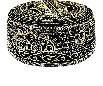 Islamic Men Prayer Kufi Hat Muslim Arabian Turkish Embroidered Skull ...