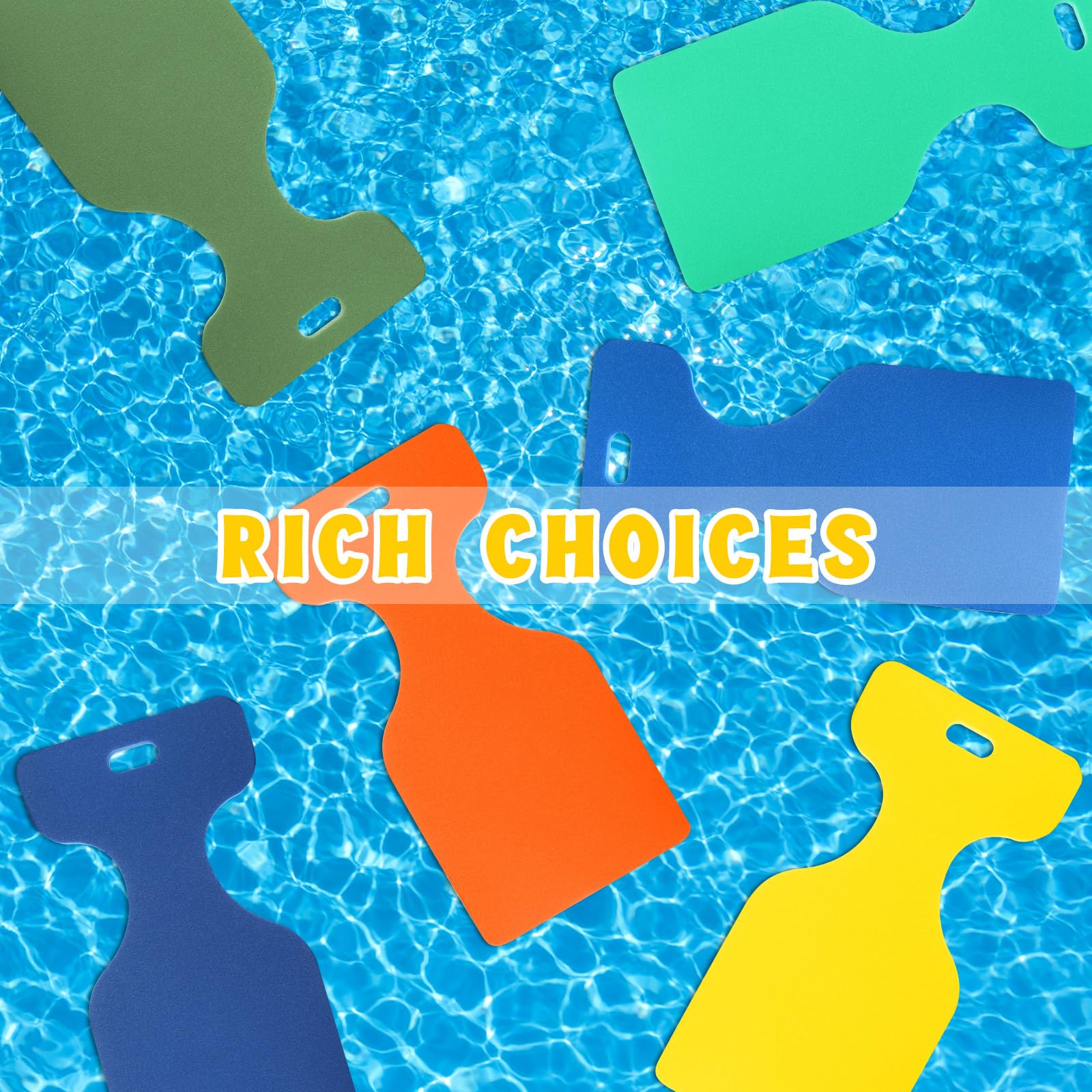 Snapklik.com : Lunmon 6 Pcs Water Solid Saddle Foam Pool Floats For ...