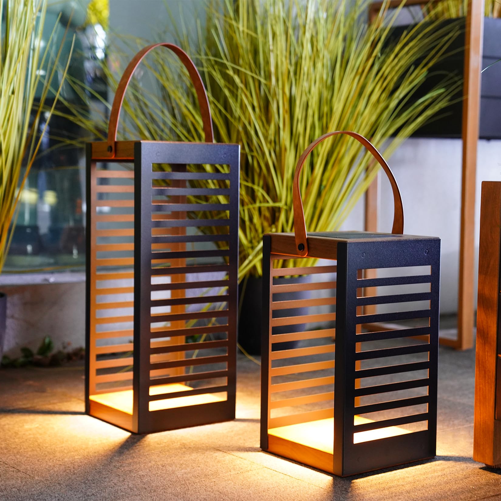 Solar Yard 2-Pack Outdoor Floor Lamp Solar Powered Light, Patio ...