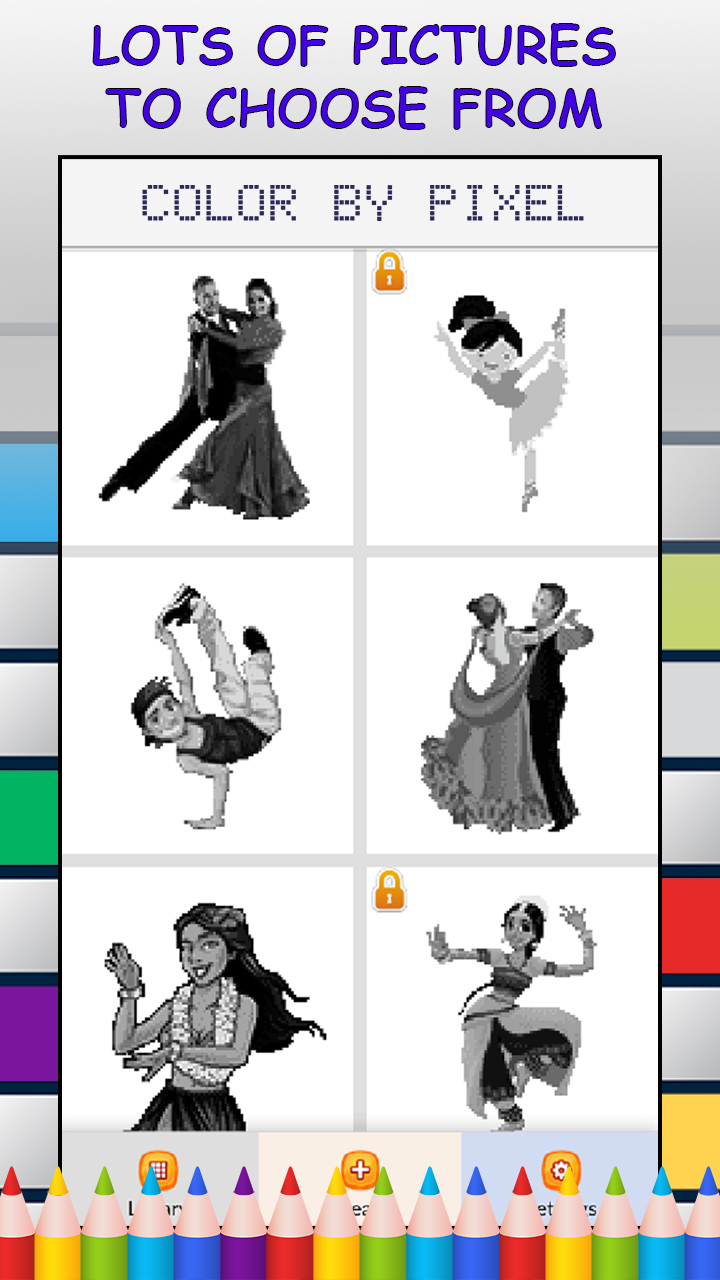 Dancing Color by Number - Free Pixel Art Game - Coloring Book Pages ...