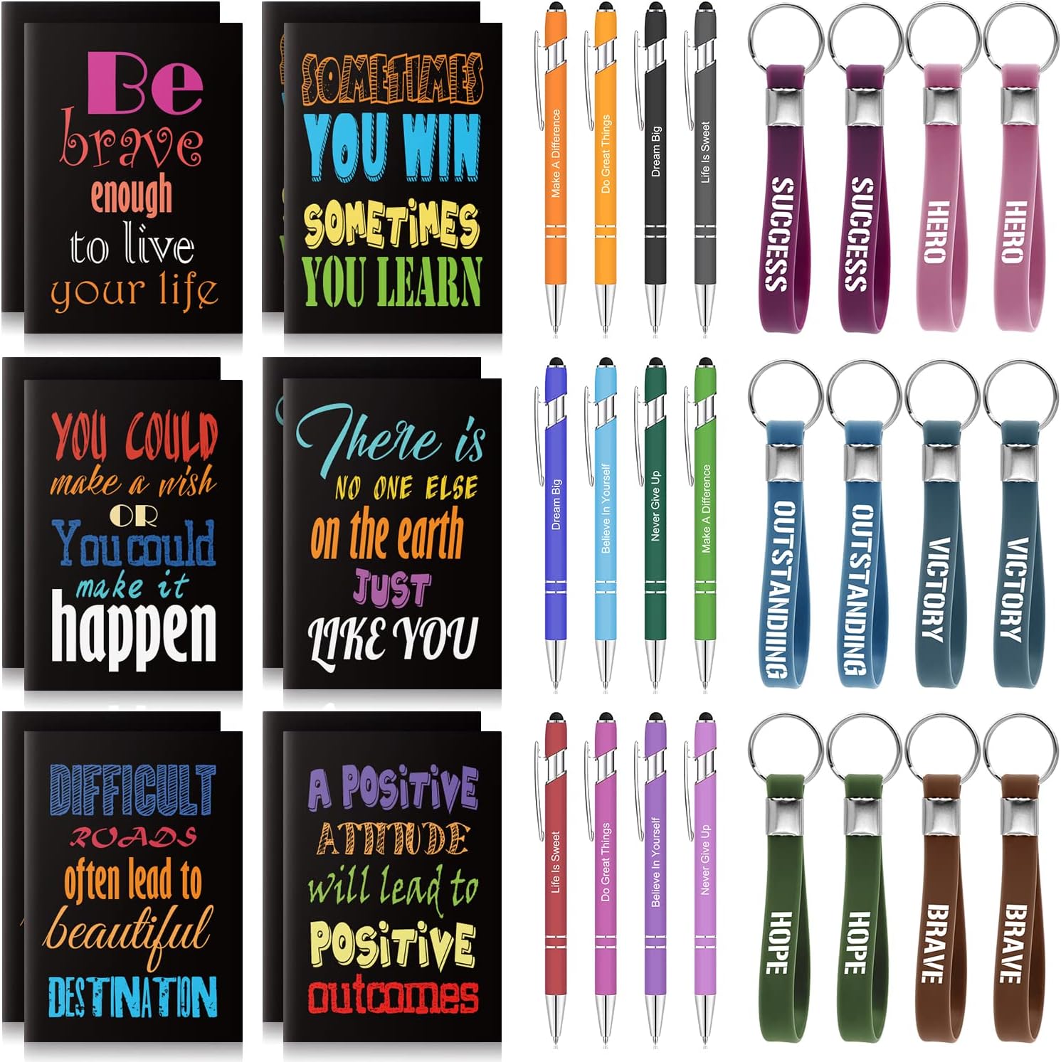 Amazon.com : Inspirational Gifts Notepads Motivational Ballpoint Pens ...