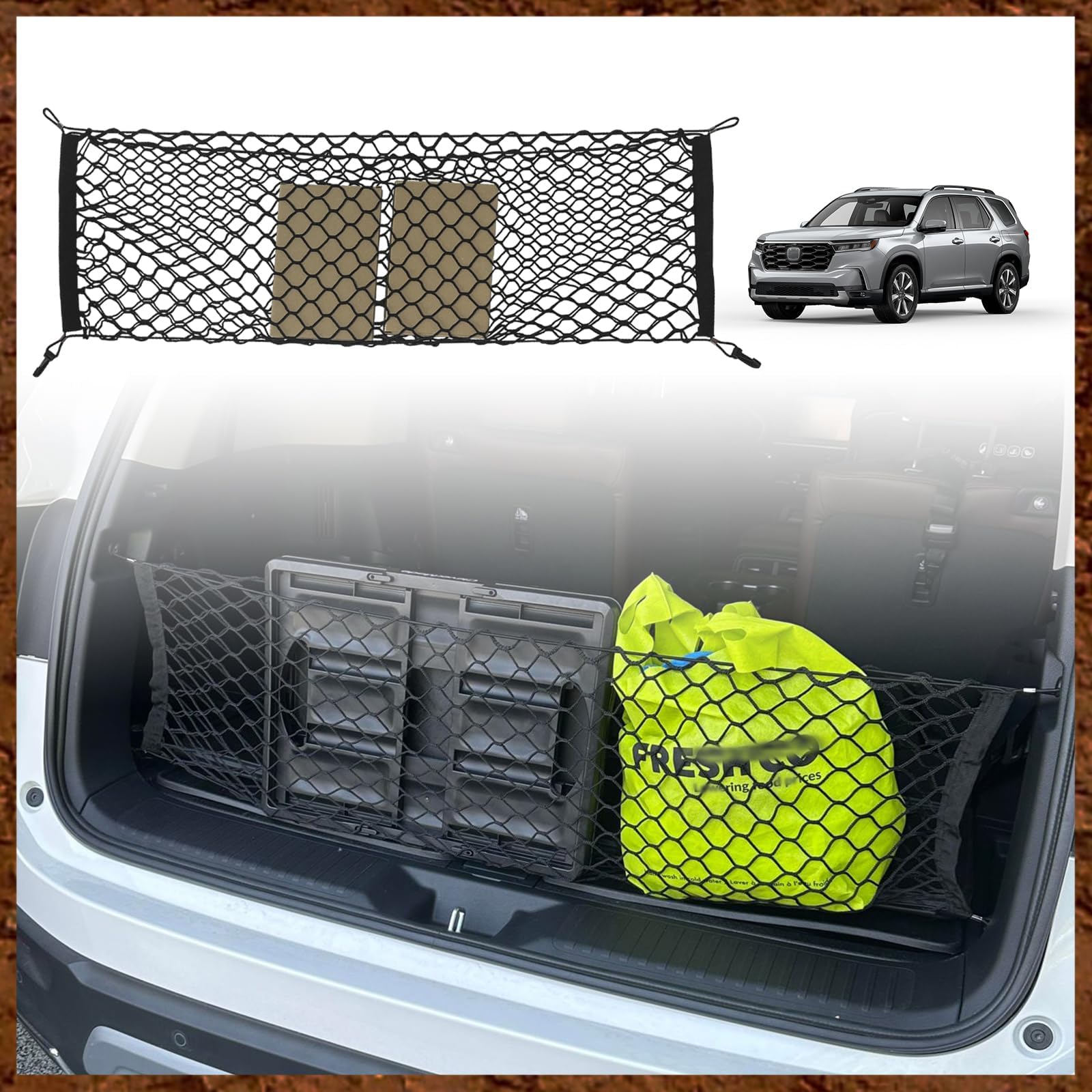 Amazon.com: TrunkNets Inc Envelope style trunk cargo net for Honda ...