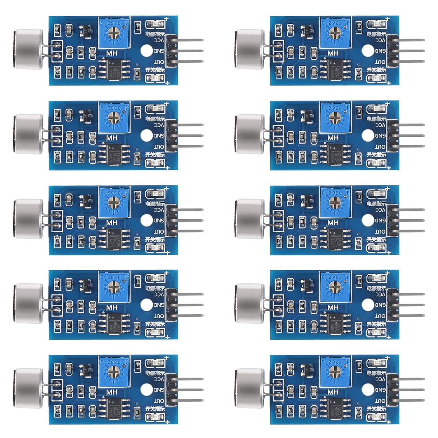 Amazon.com: Alinan 10pcs High Sensitivity Sound Microphone Sensor ...