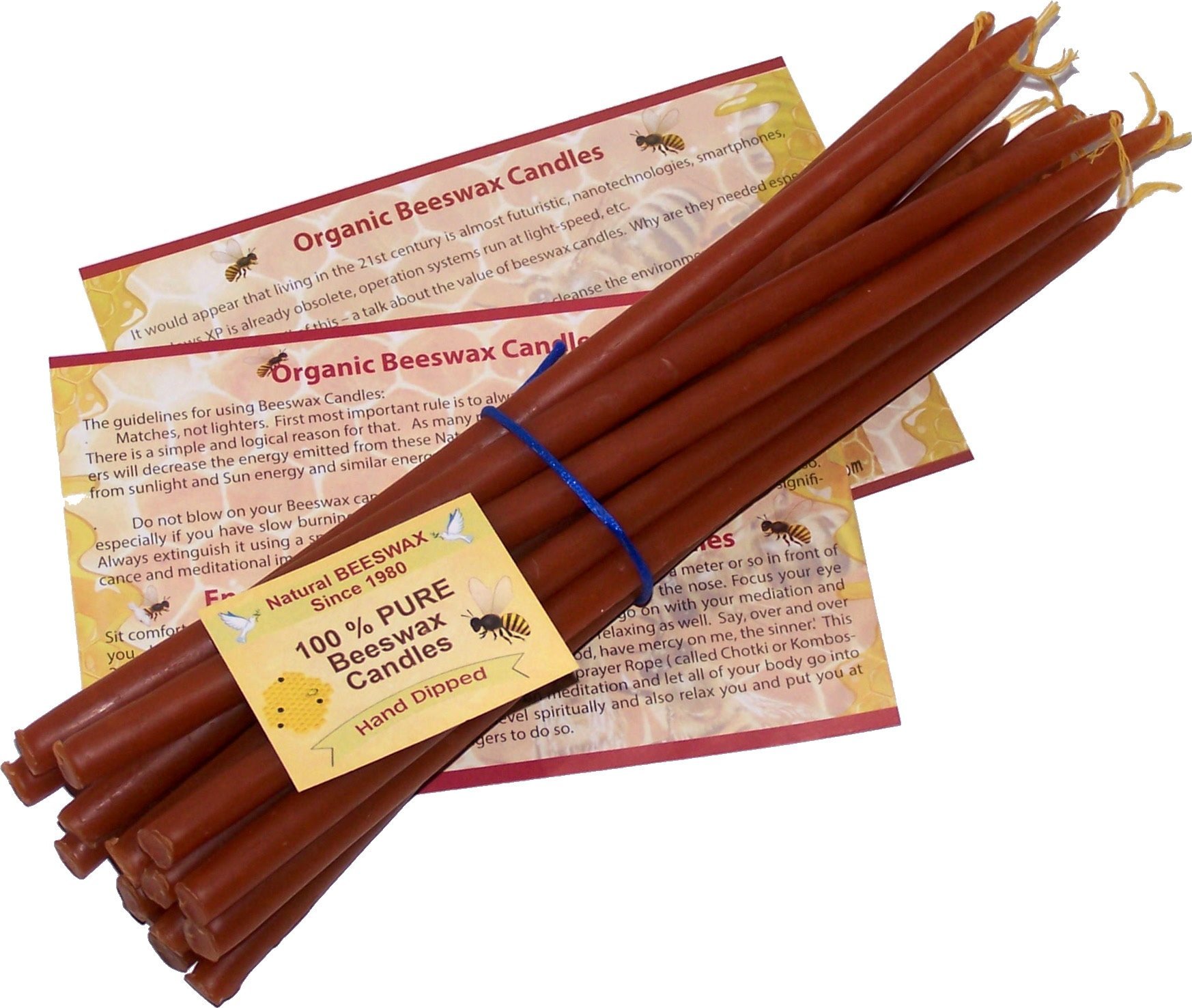 Amazon.com: Holy Land Market Pure Beeswax Organic Hand Made Candles ...