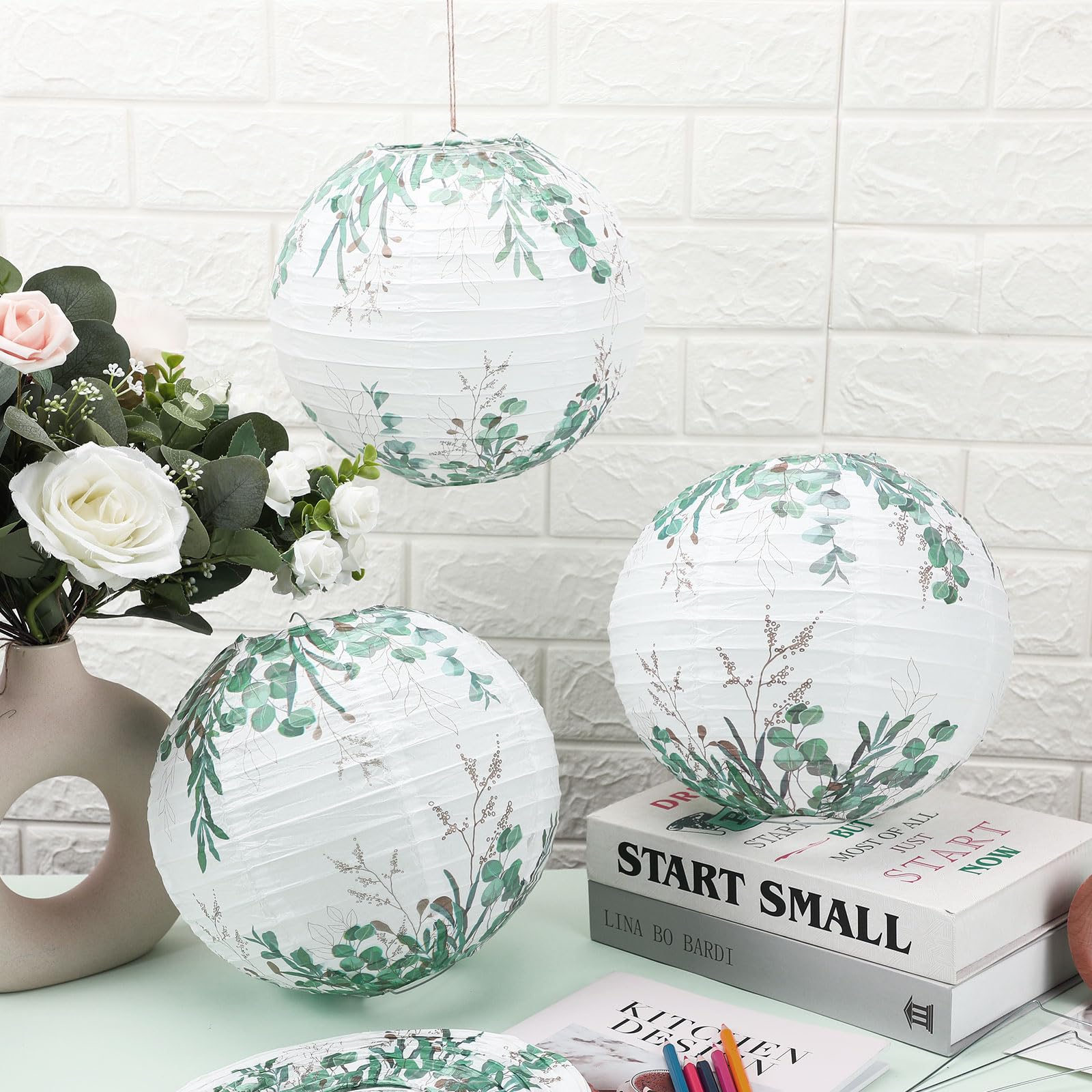 Snapklik.com : 12 Pcs Eucalyptus Classroom Decorations Green Paper ...