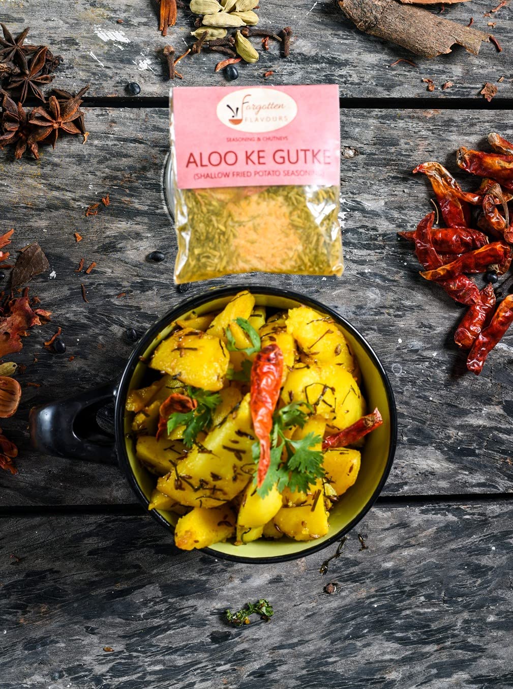 Buy Forgotten Flavours Pahadi Aloo Masala Mix (Aloo Gutke Masala ...