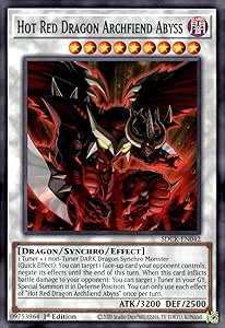Amazon.com: Hot Red Dragon Archfiend Abyss - SDCK-EN042 - Common - 1st Edition : Toys & Games