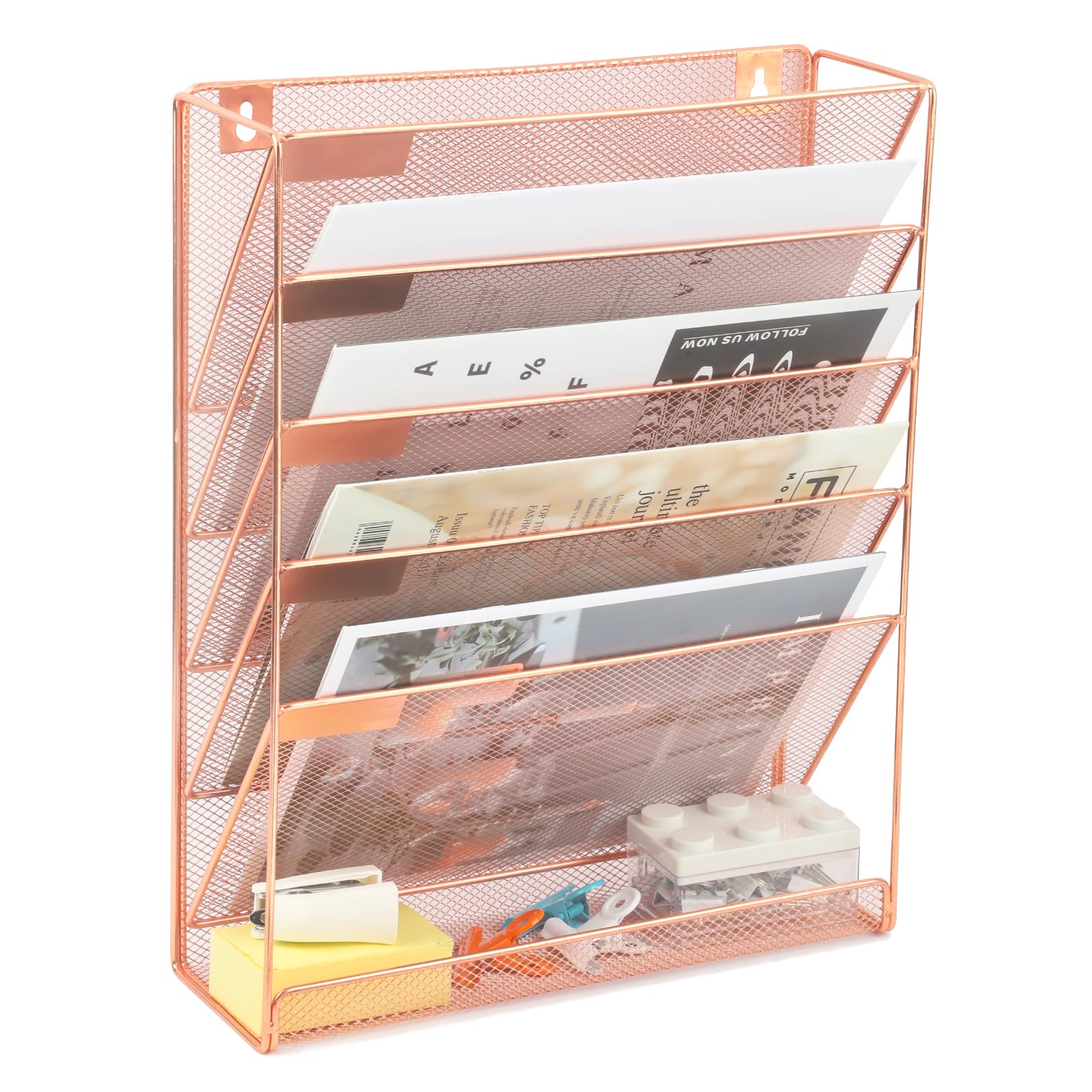 Snapklik.com : EASEPRES Desk File Organizer Mesh 6-Tier, Hanging Wall ...