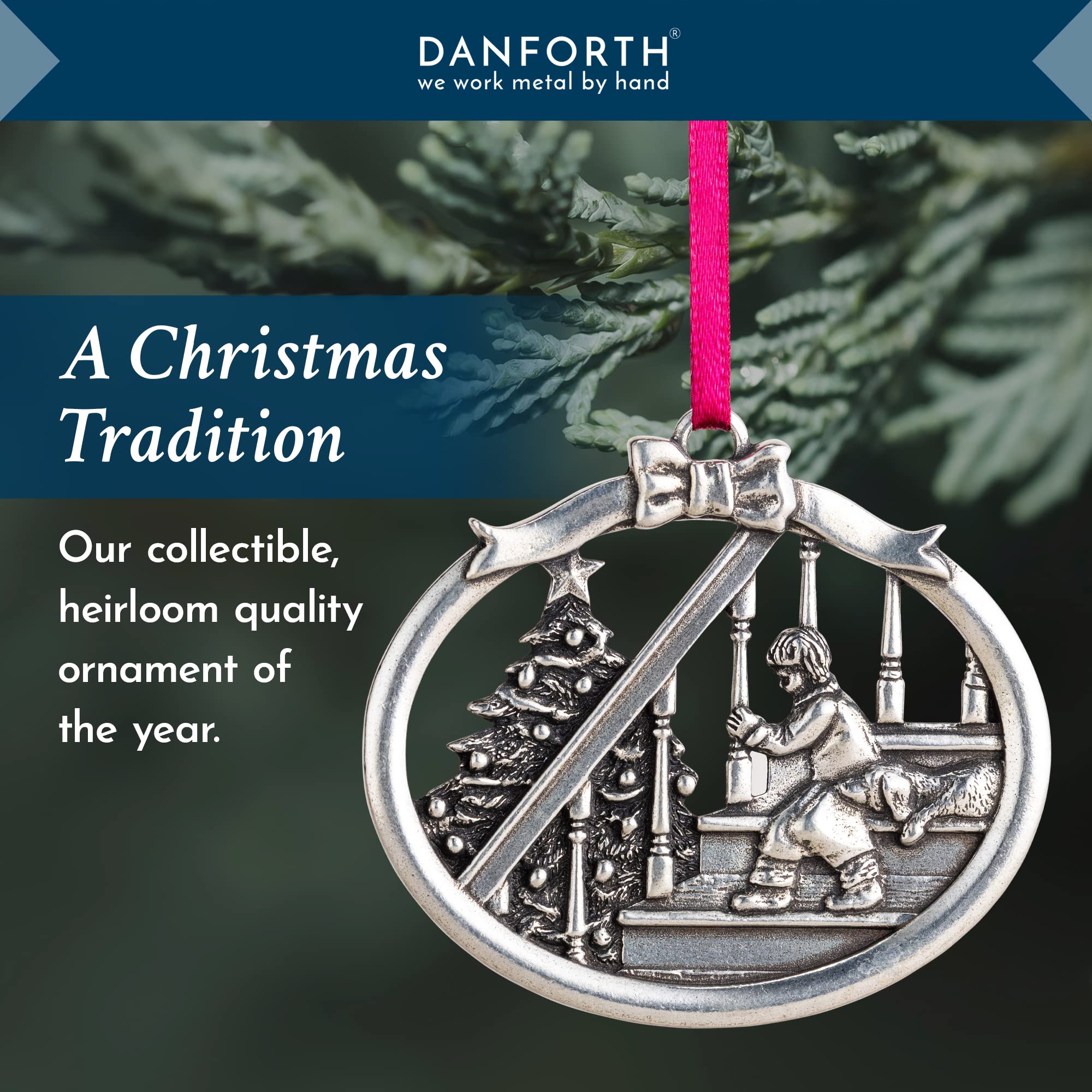 Danforth Pewter Ornaments Danforth V/Cat Snowflake Ornament | The UVM