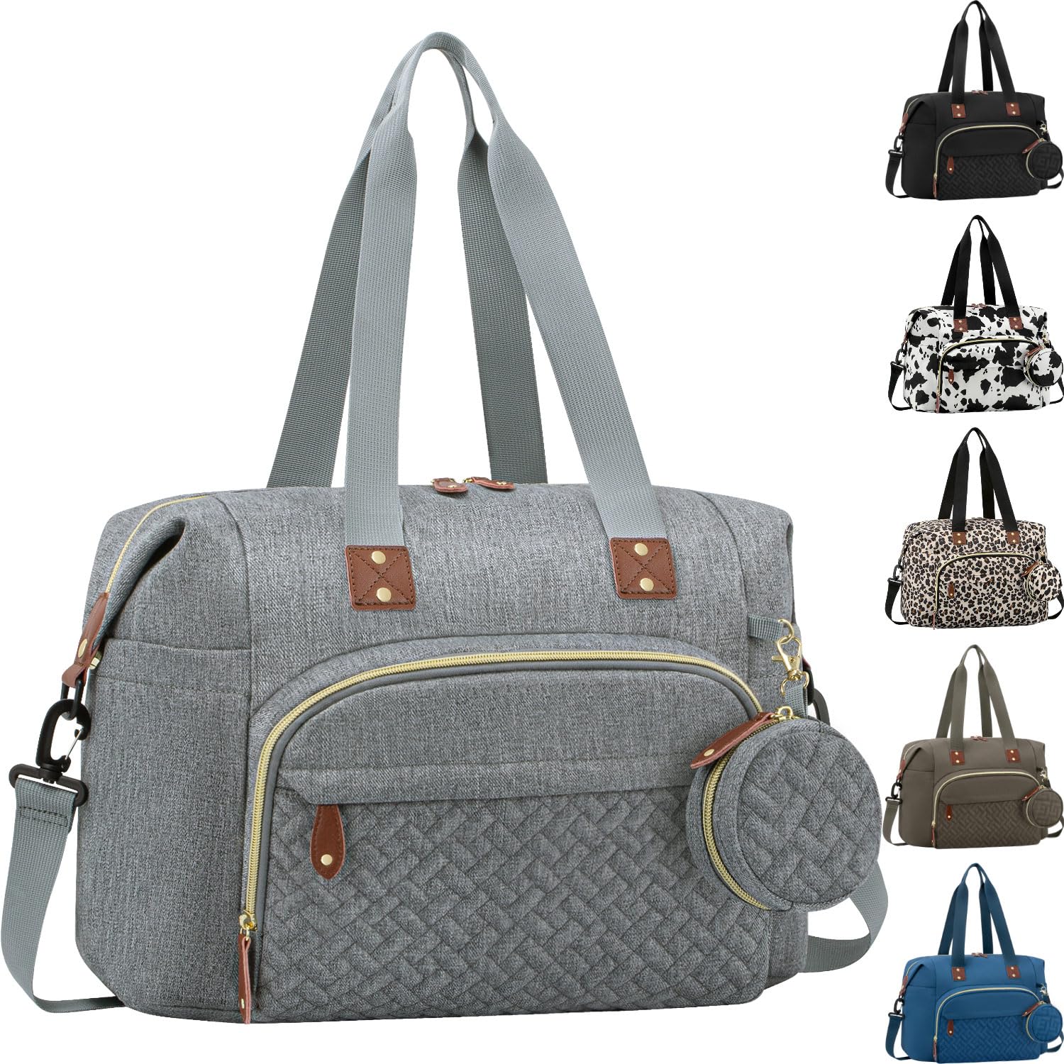 Amazon.com: Tenot Diaper Bag Tote with Pacifier Case, Large Tote Diaper ...