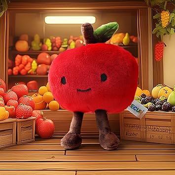 Amazon.com: RECUR Apple Fruit Stuffed Animals Toy,Soft Fruit Plush,Cute ...
