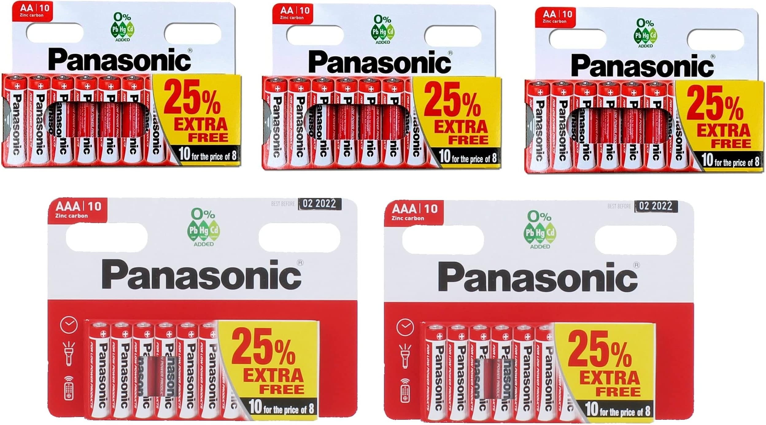 Panasonic Everyday Power - Batteria alcalina AA 20er Pack : Amazon.it ...