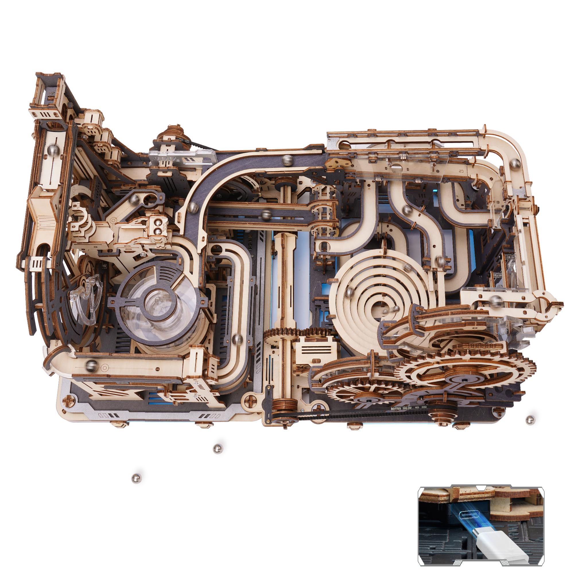 Amazon.com: ROBOTIME 3D Puzzle - Combination Set Marble Tracks ...