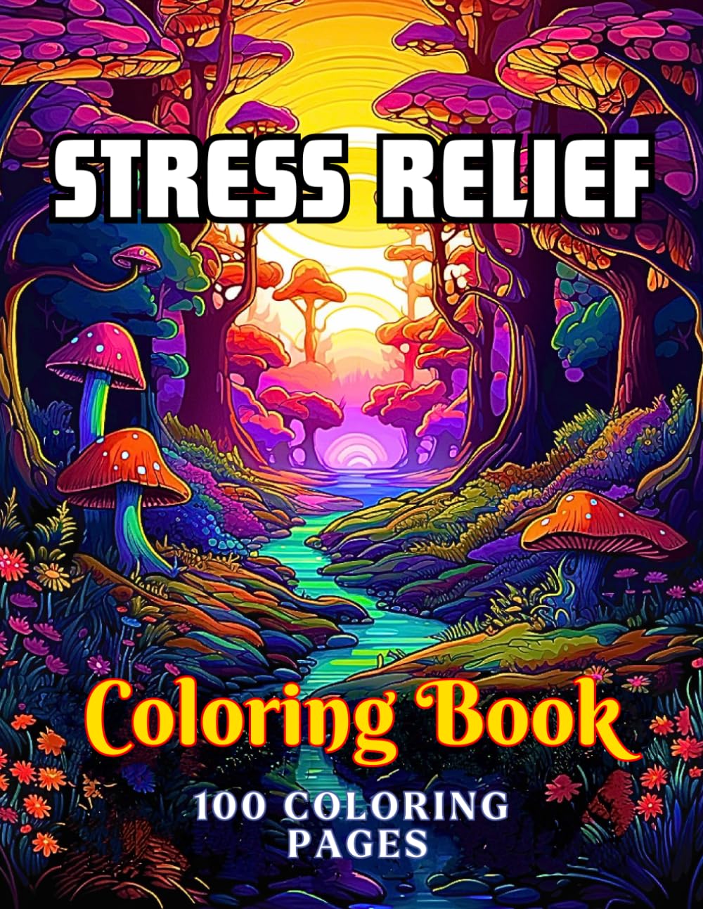 Amazon.com: Stress Relief Adult Coloring Book for Calmness and ...