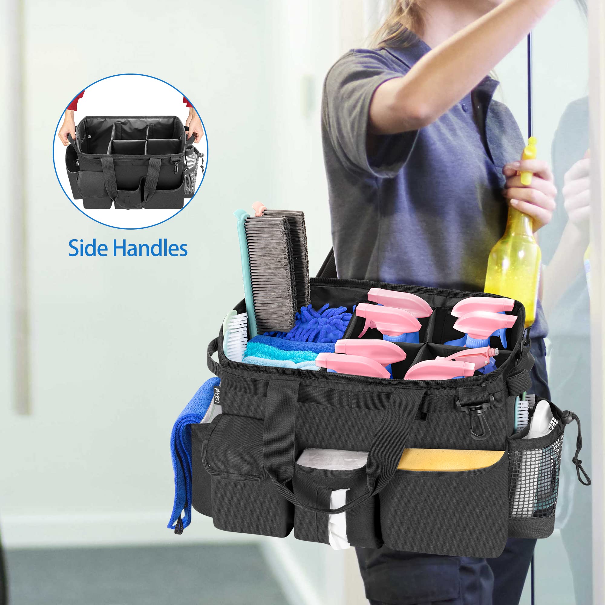 Snapklik.com : LoDrid Large Wearable Cleaning Caddy Bag