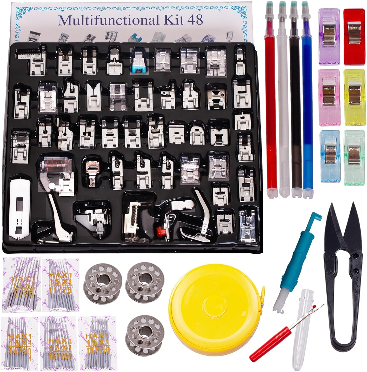 Amazon.com: AMZTKDIY Sewing Machine Feet Set Sewing Foot Set Presser ...