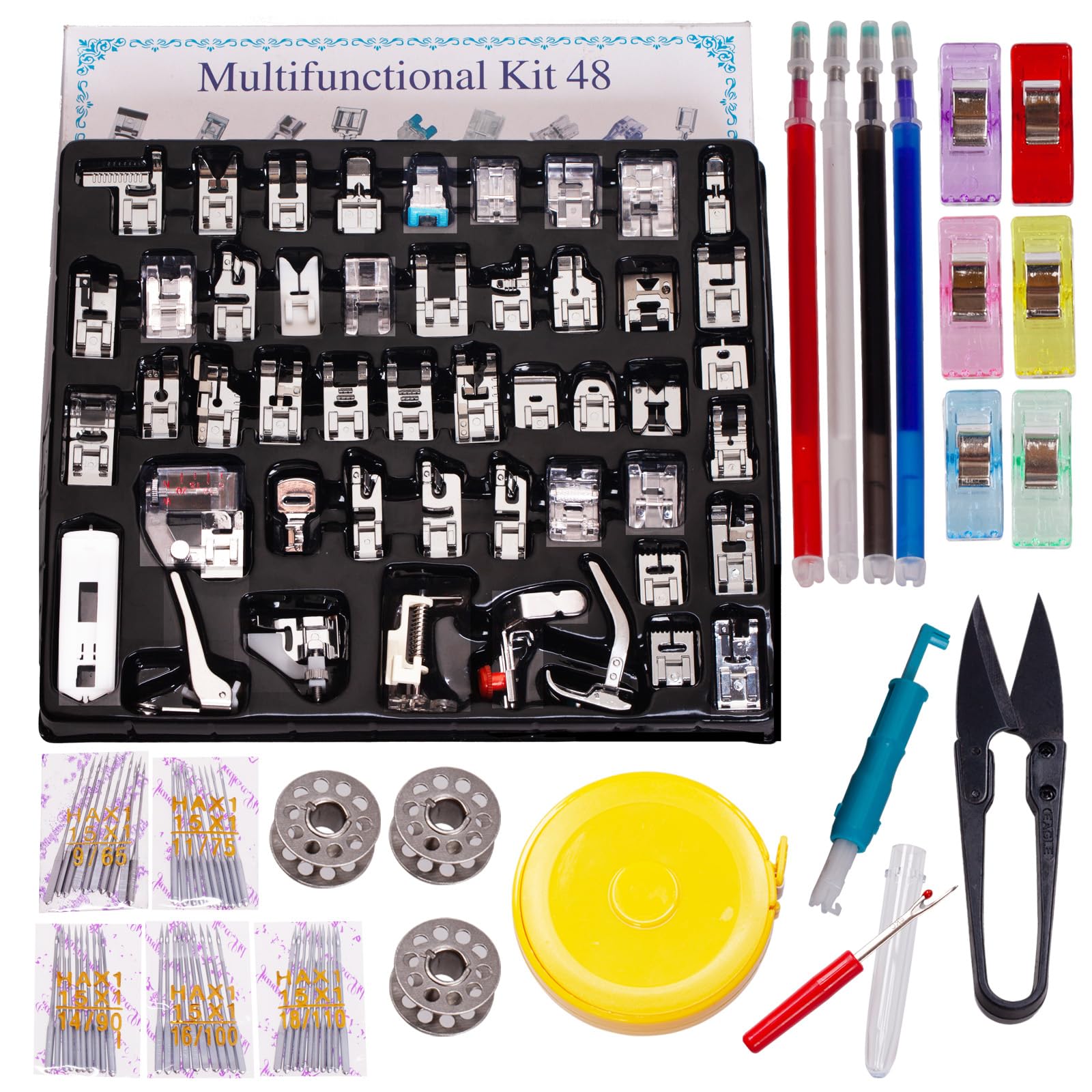 Amazon.com: AMZTKDIY Sewing Machine Feet Set Sewing Foot Set Presser ...