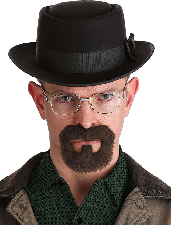 Breaking Bad Walter White Costume Kit for Men - Heisenberg Hat, Glasses ...