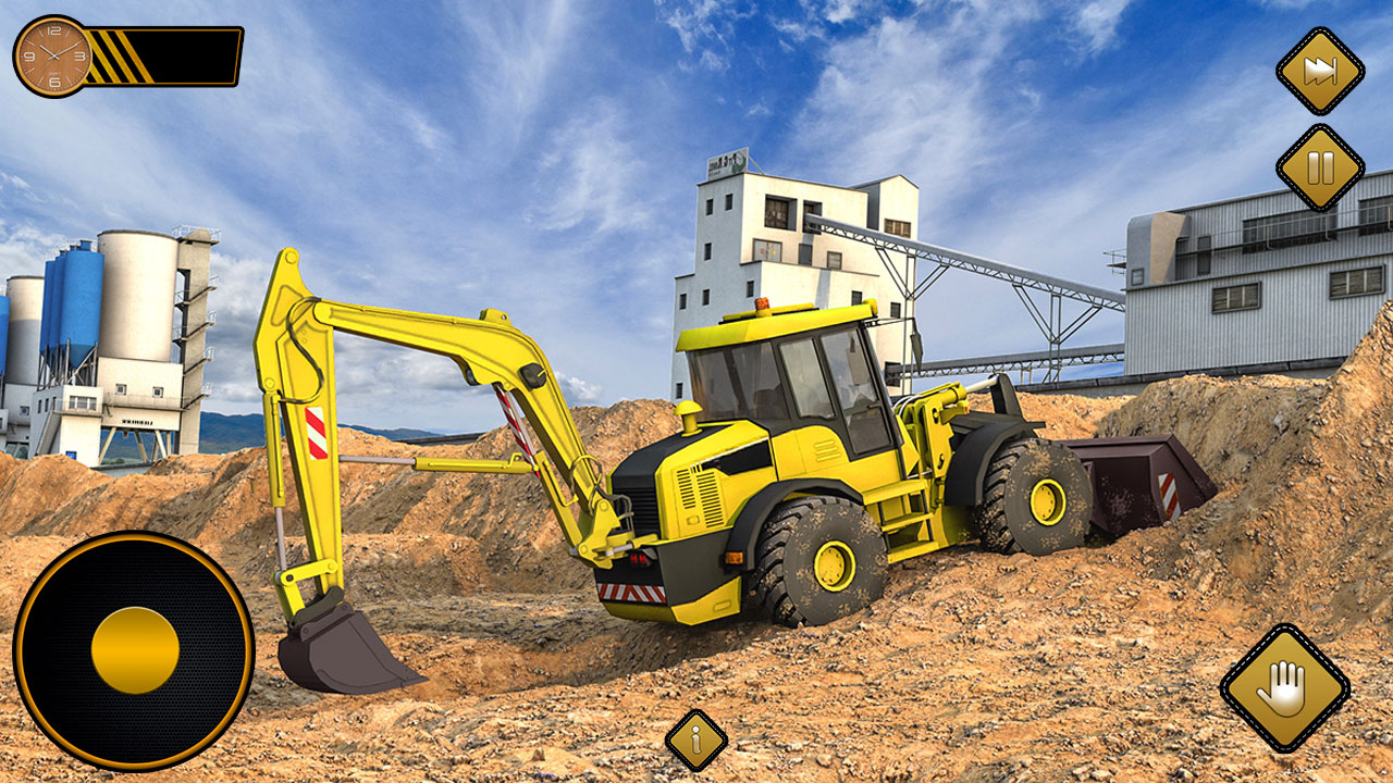 Bau-LKW-Fahrer-Stadtbau-Bagger-Simulator – Kranfahren-Spiel für schwere ...