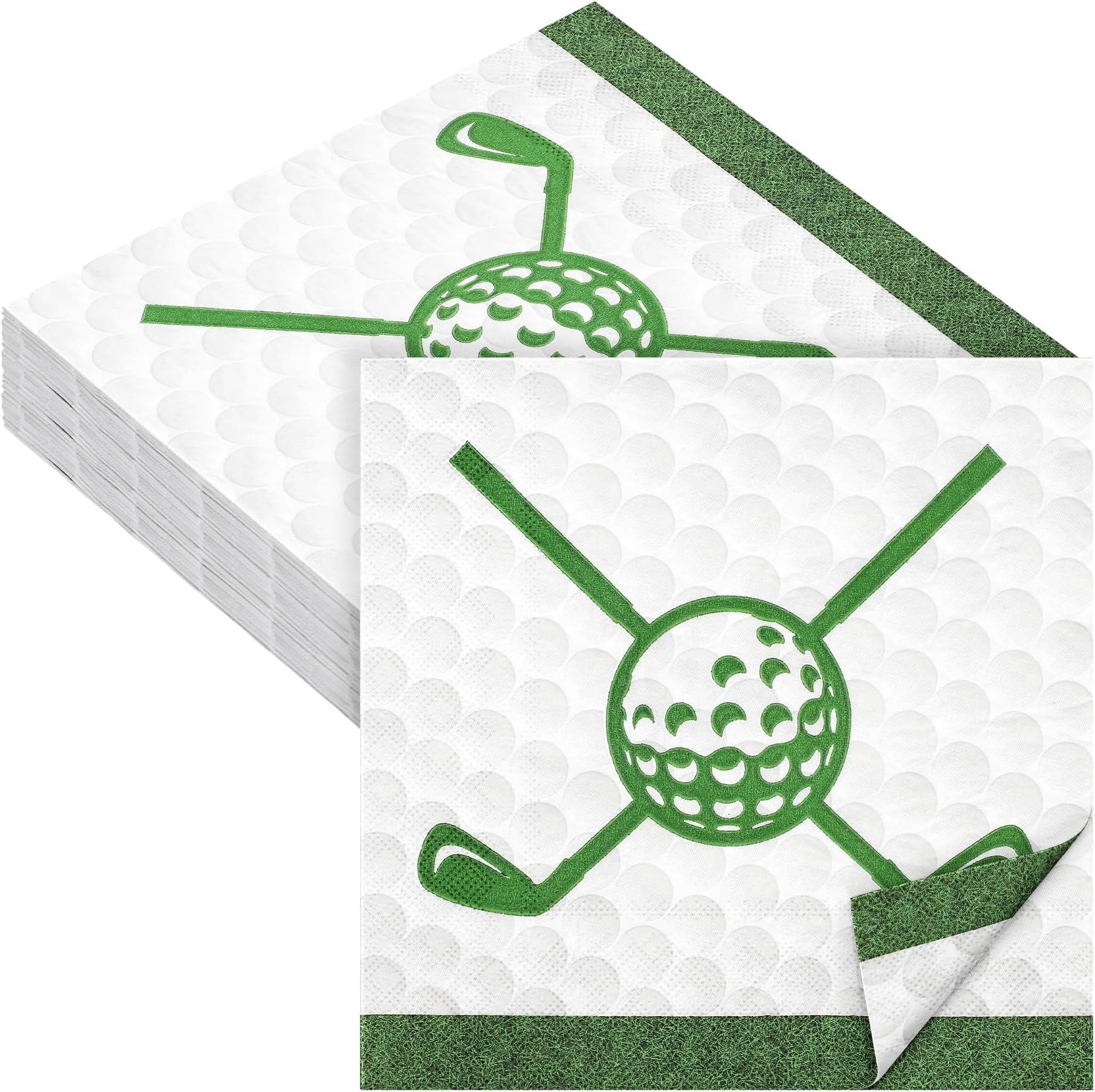 Amazon.com: Gift Boutique 100 Golf Cocktail Napkins Disposable Paper ...
