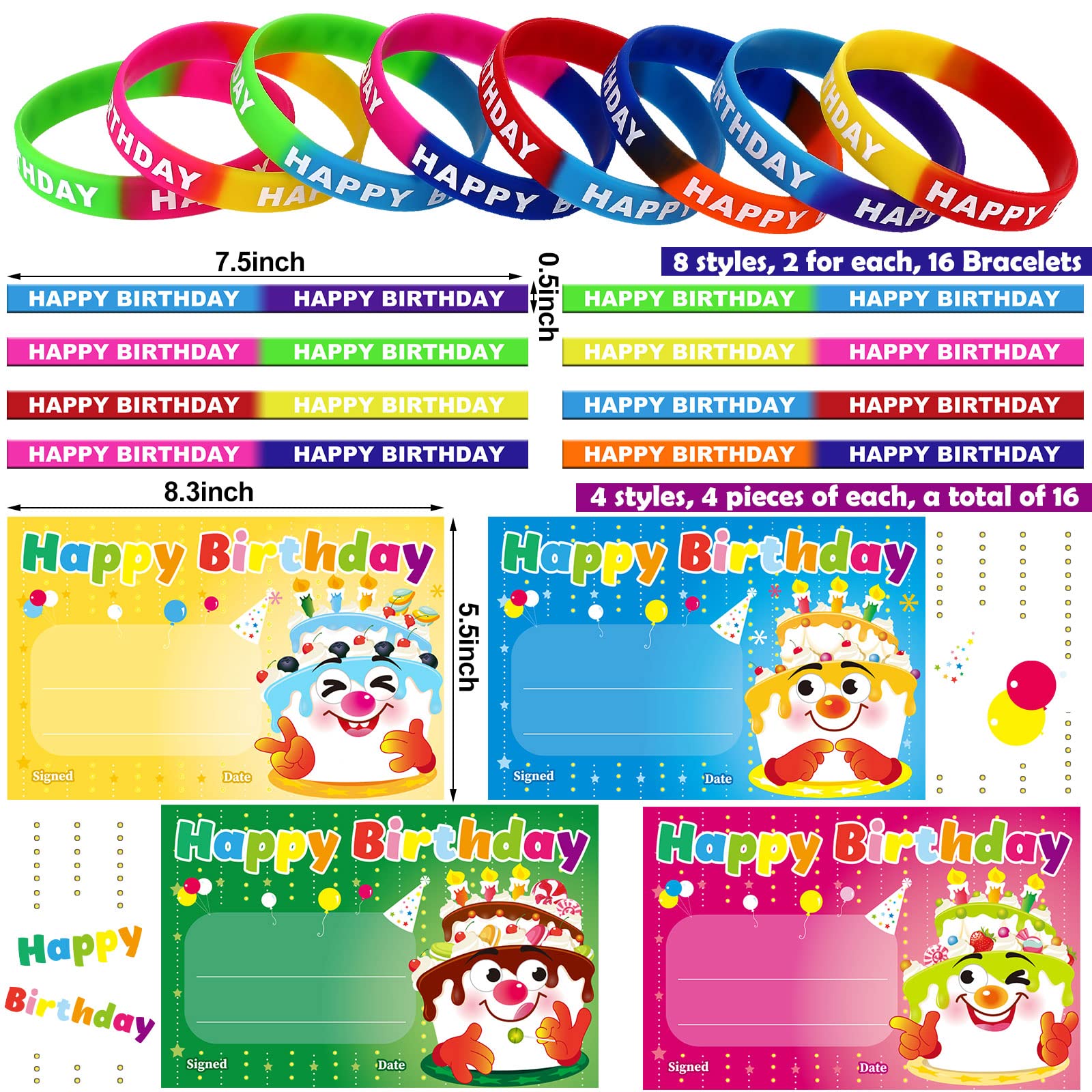 Snapklik.com : Junkin 32 Pcs Star Student Certificate Award Wristband ...