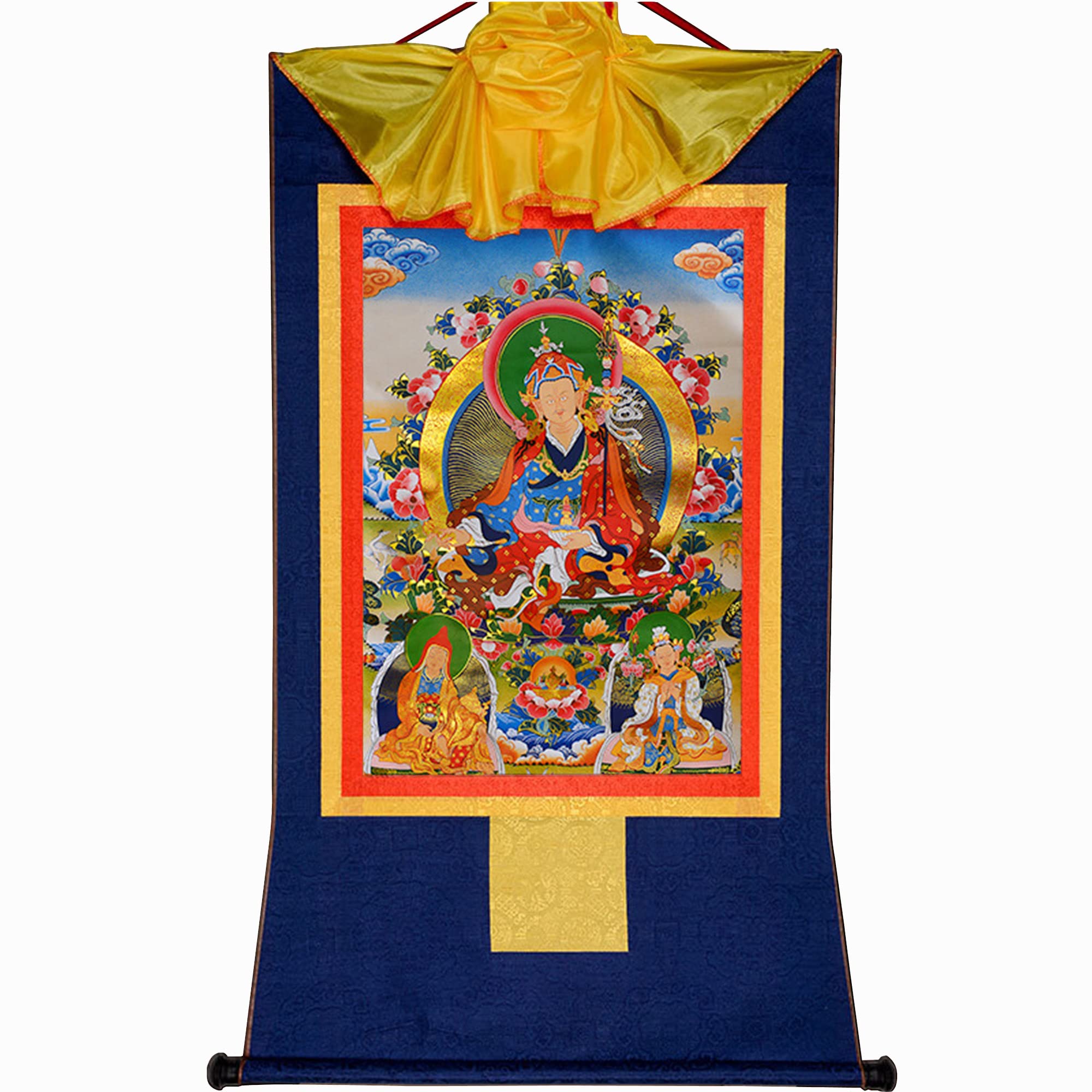 Gandhanra Tibetan Thangka Art Padmasambhava Guru Rinpoche Lotus Born ...