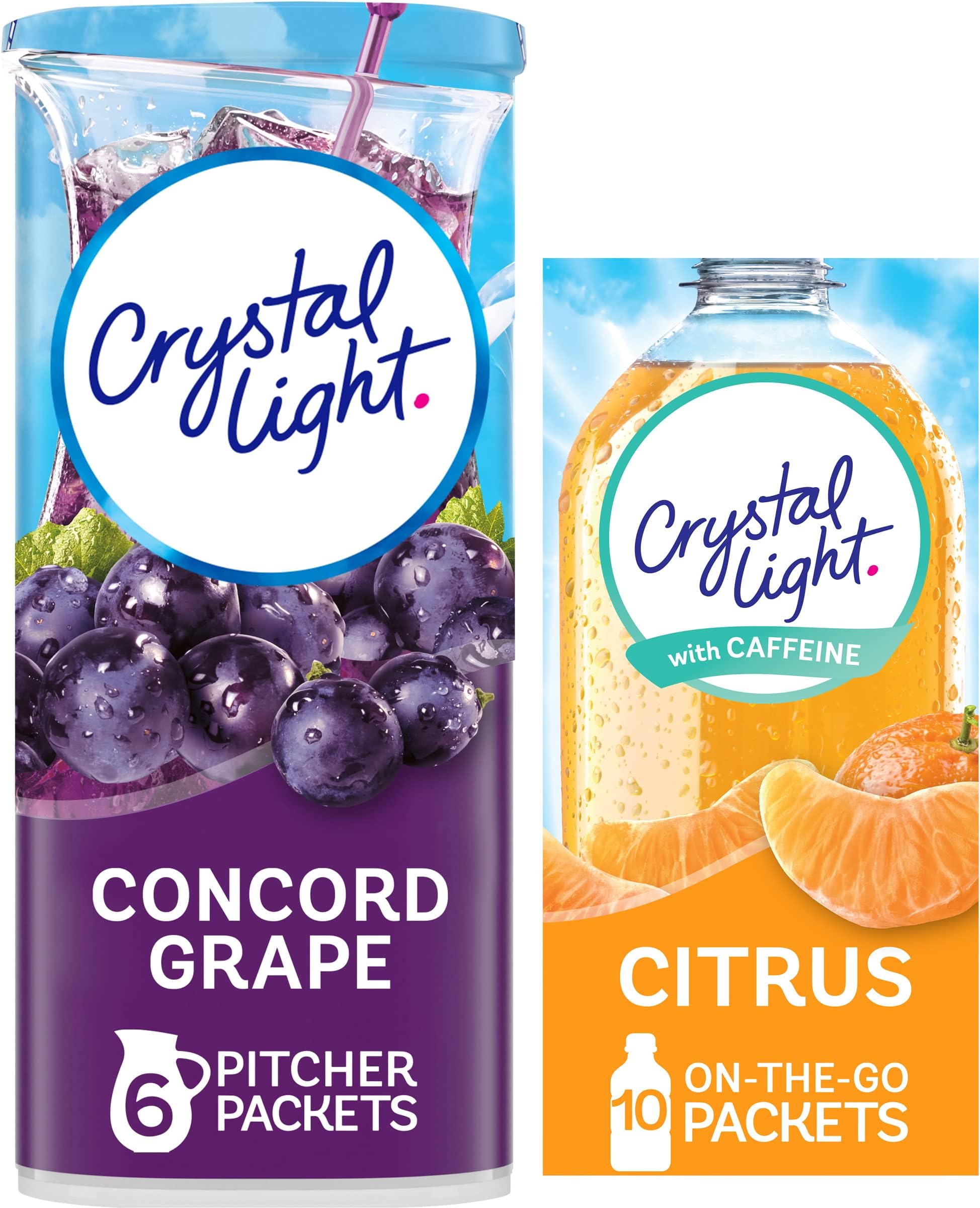 Amazon.com : Powdered Drink Mix Bundle with Crystal Light Sugar-Free ...