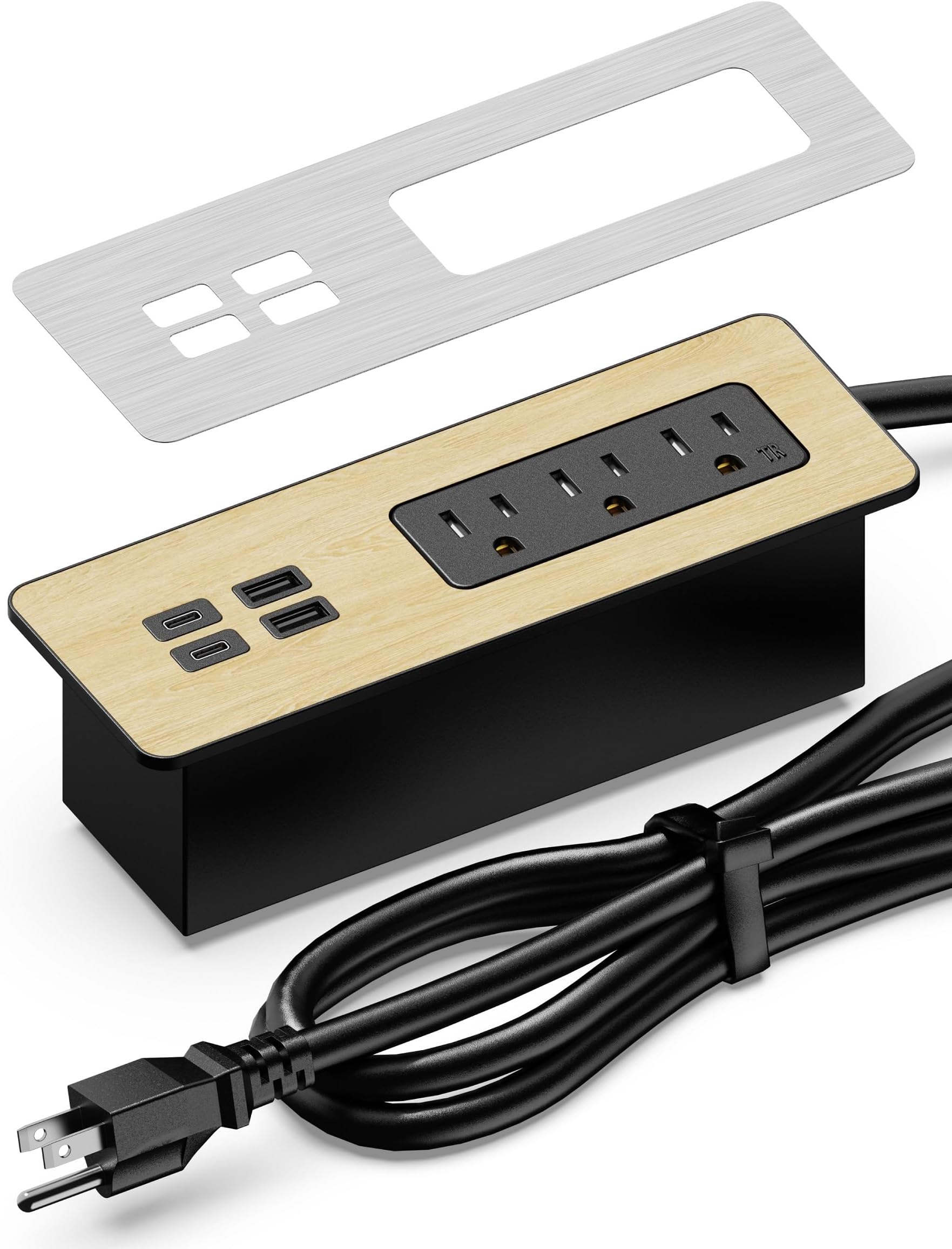 Amazon.com: PD 65W Recessed Power Strips, Flush Mount Power Outlet with ...
