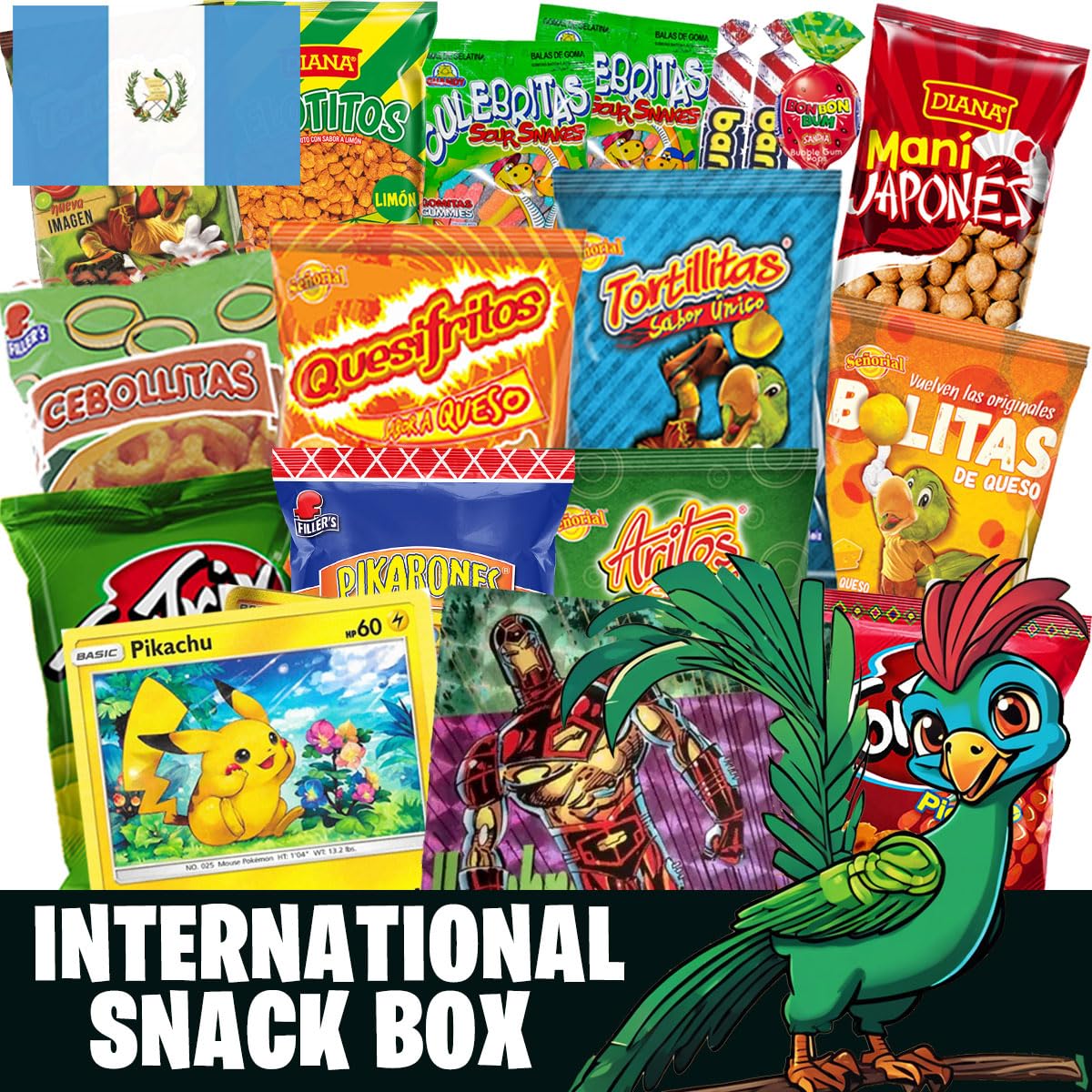 Amazon.com : Charloo Premium International Snack Box + FREE Surprise ...